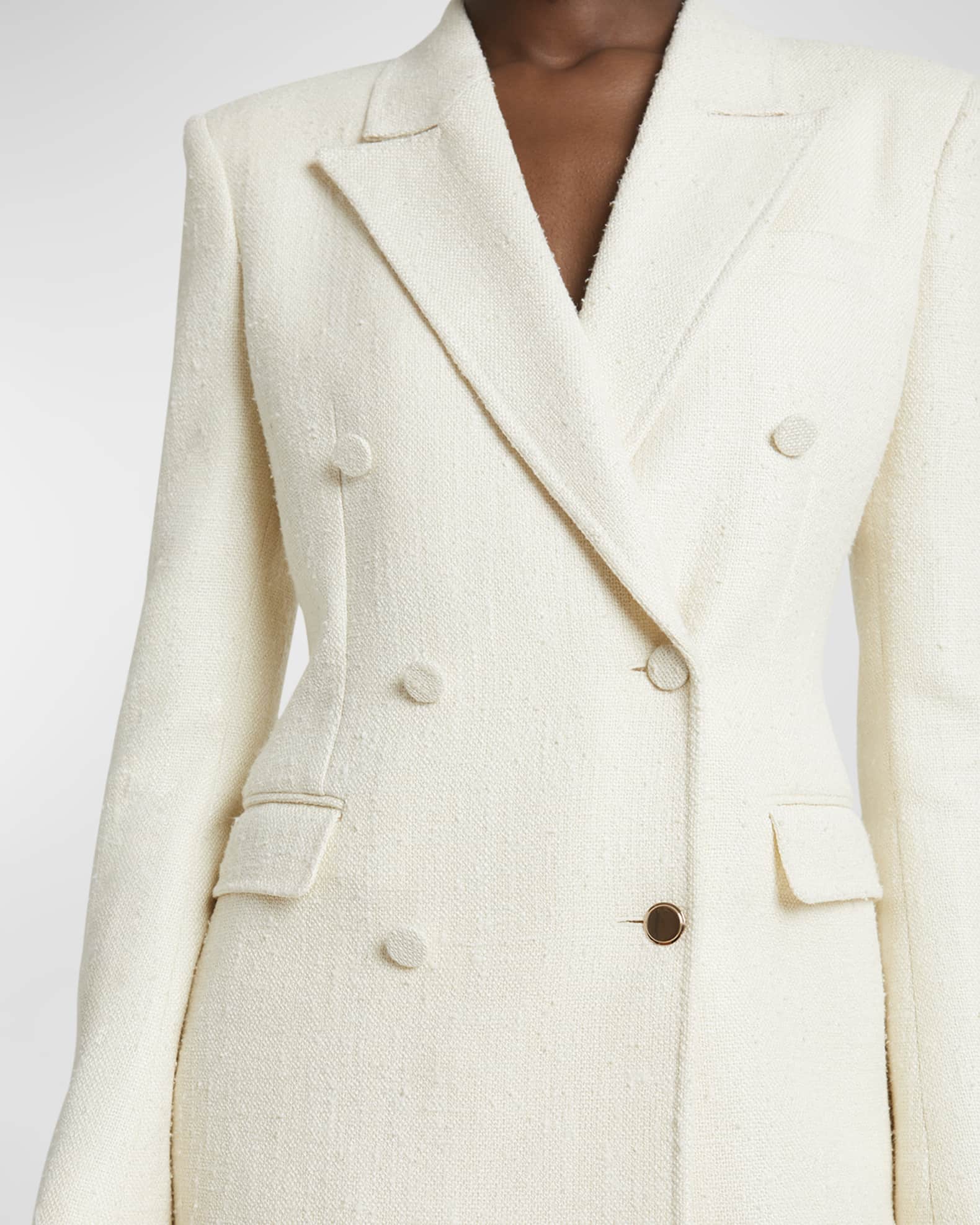 Boucle Double-Breasted Suit | Neiman Marcus