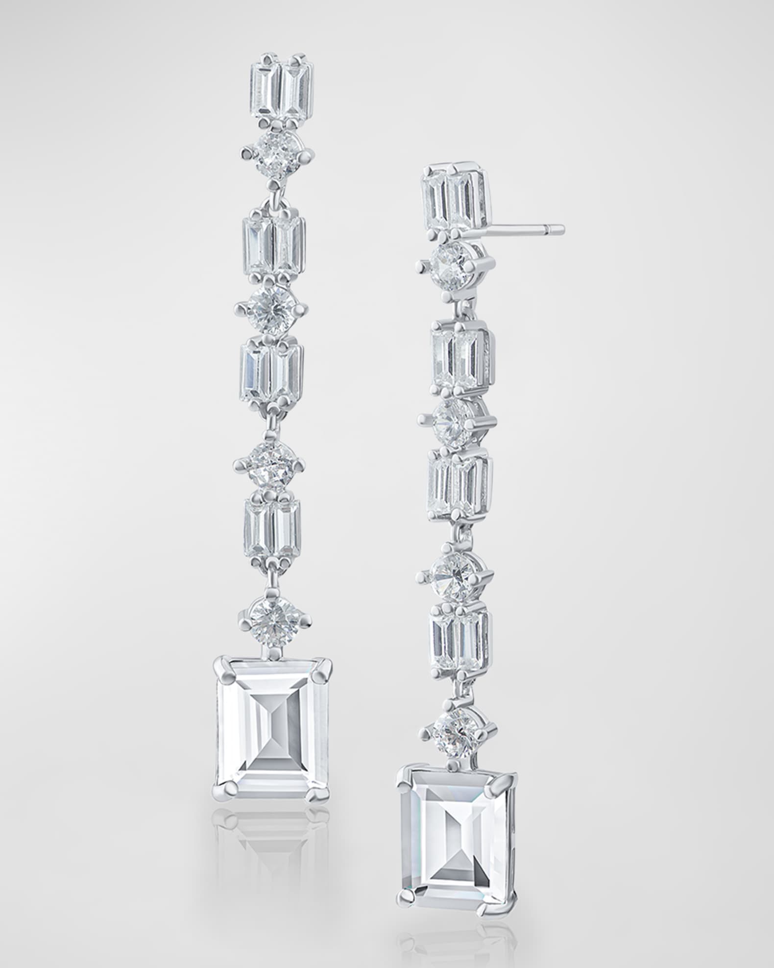 Golconda by Kenneth Jay Lane Multi Cubic Zirconia Vertical Drop ...