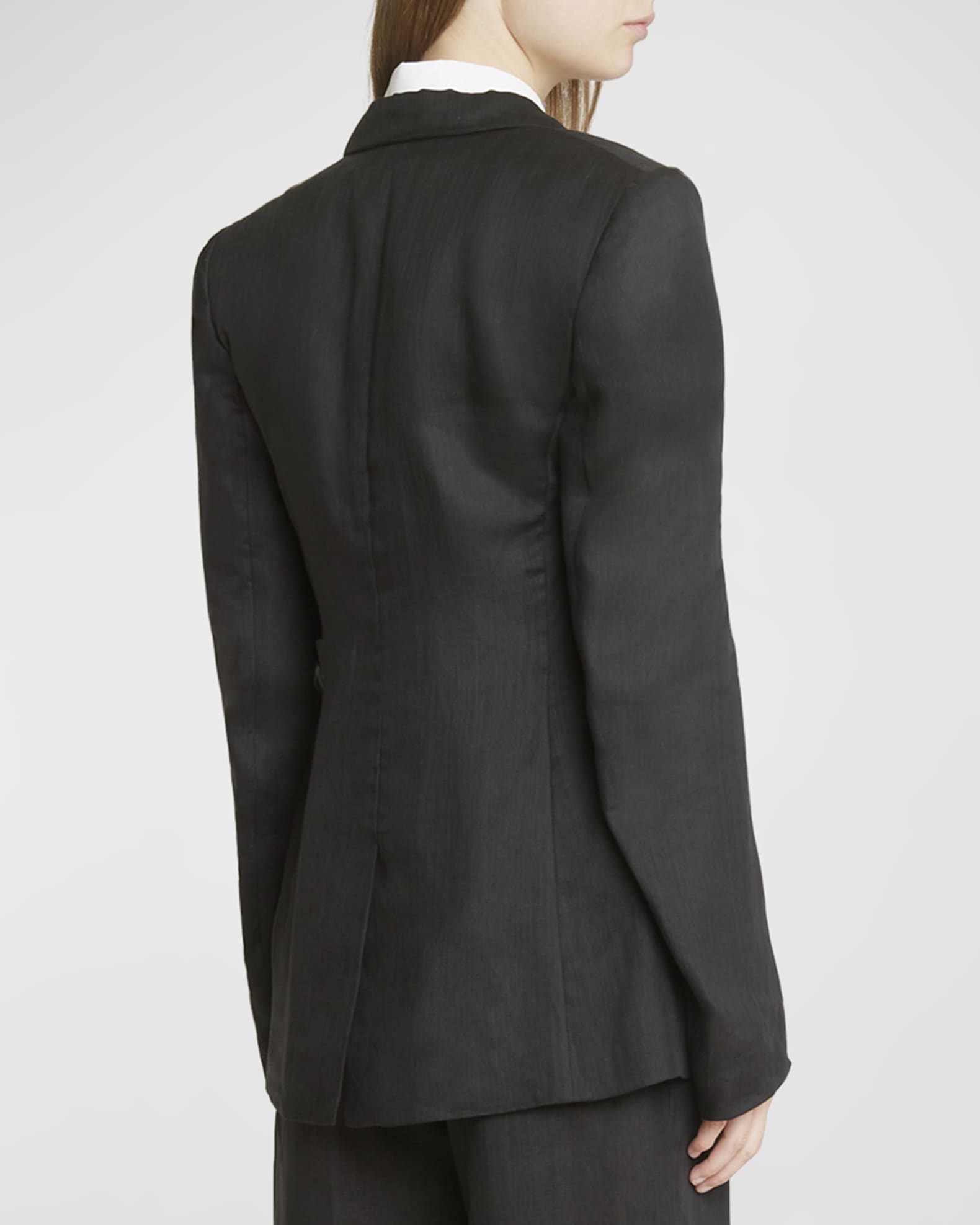 Chloe Buttonless Tailored Voile Jacket | Neiman Marcus