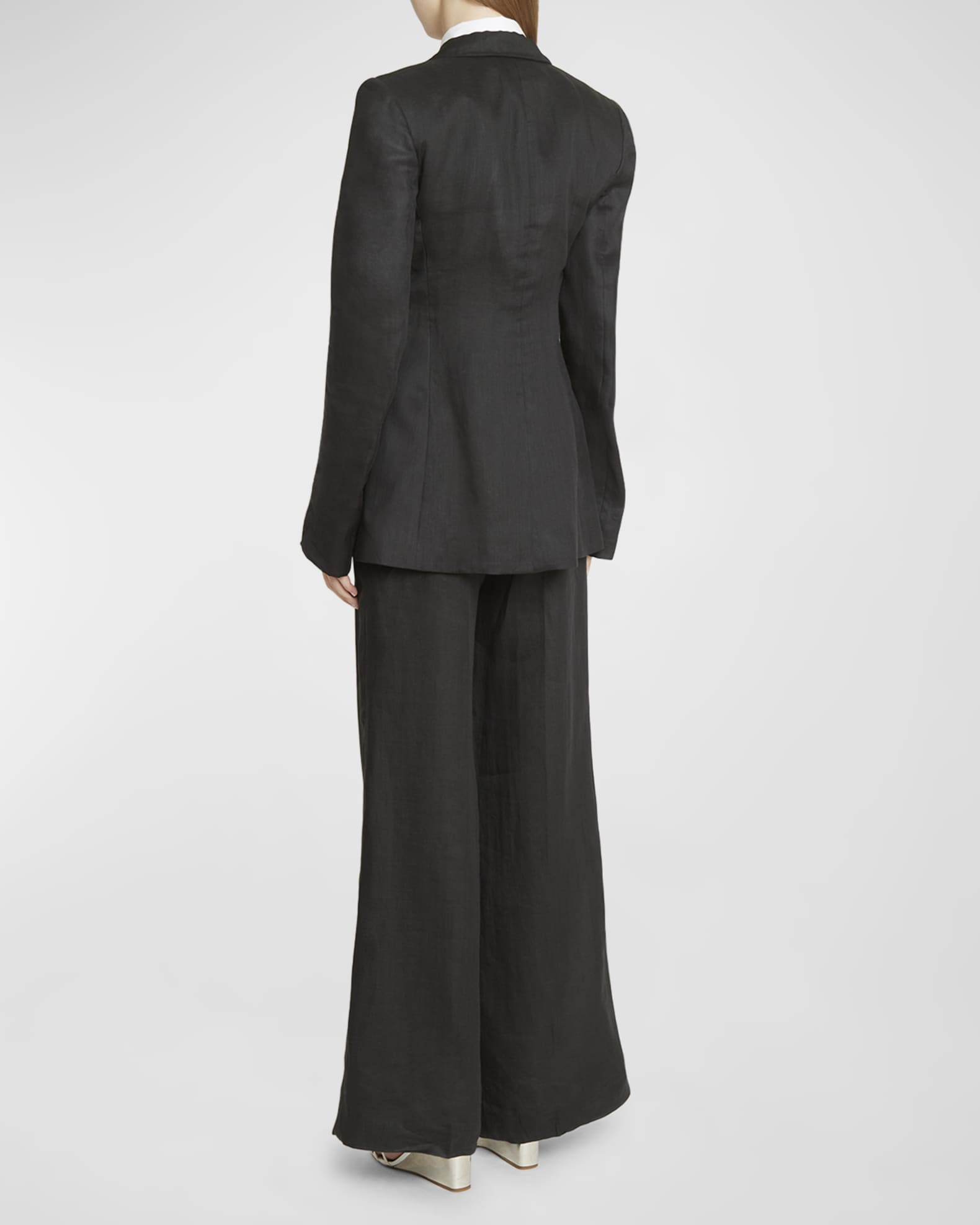 Chloe Buttonless Tailored Voile Jacket | Neiman Marcus