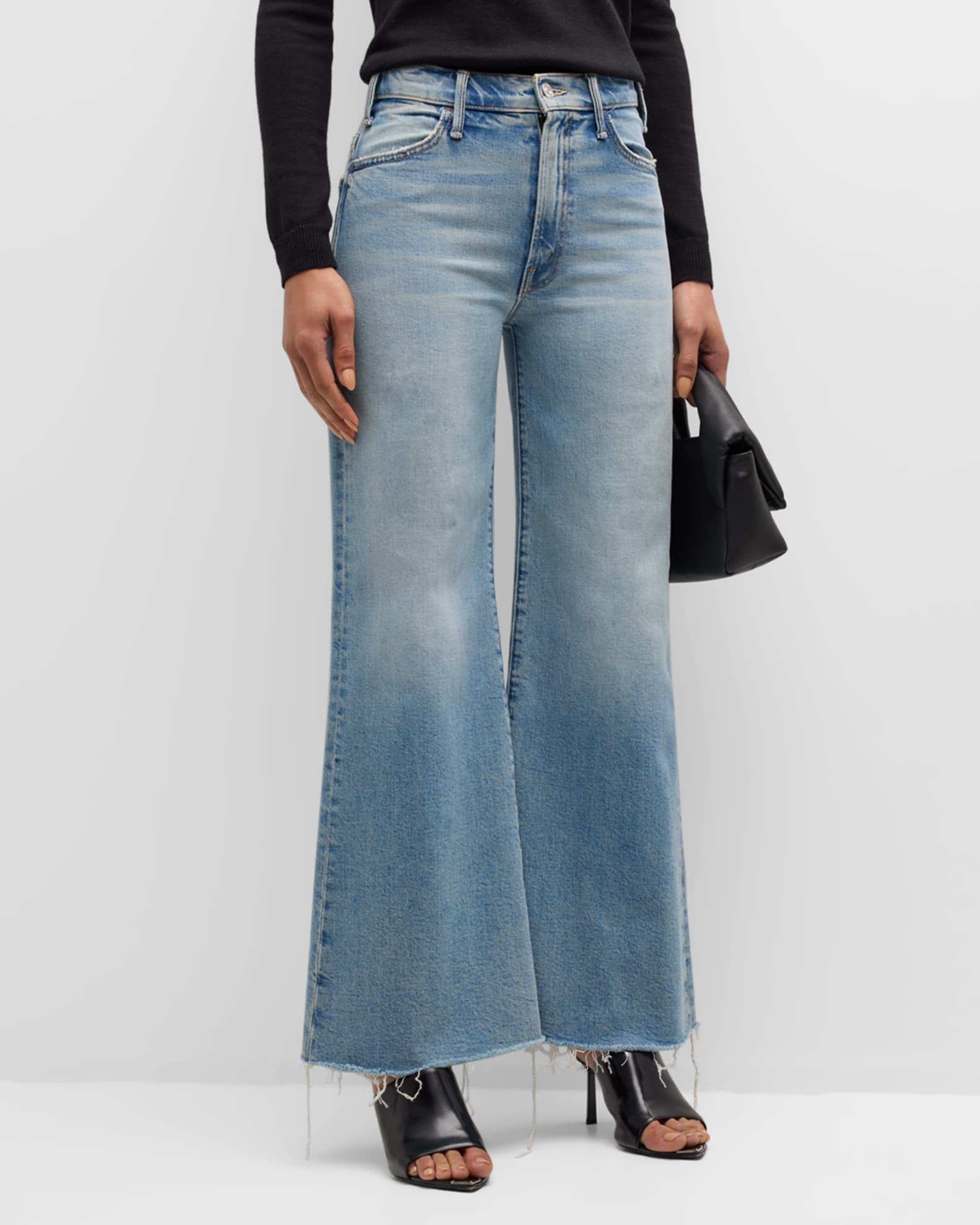 MOTHER Lil' Hustler Roller Fray Jeans | Neiman Marcus