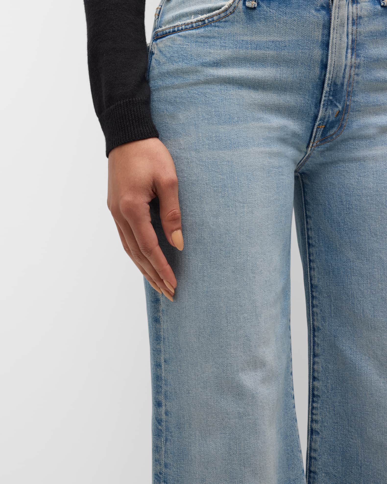 MOTHER Lil' Hustler Roller Fray Jeans | Neiman Marcus