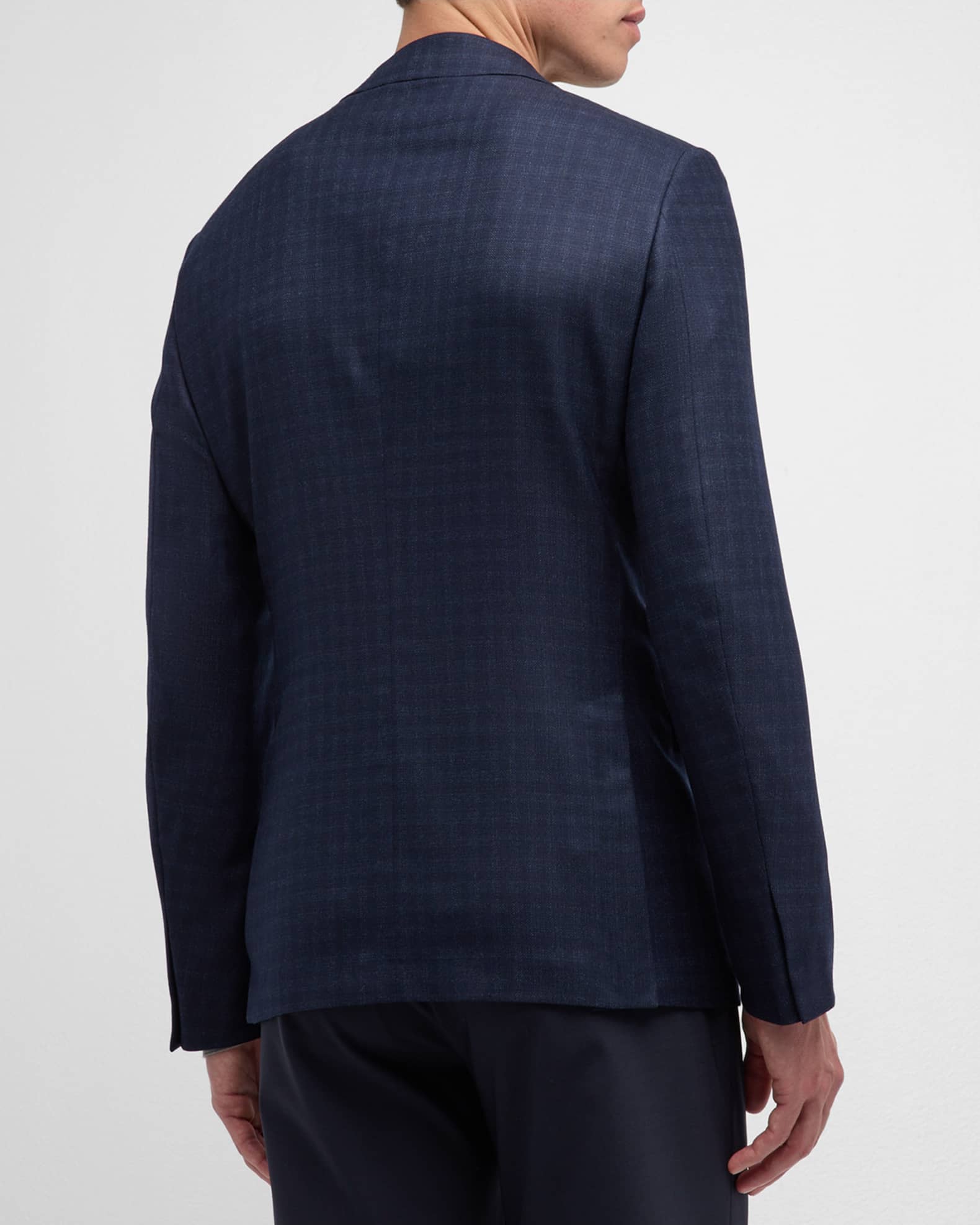 ZEGNA Men's Check Wool Blazer | Neiman Marcus