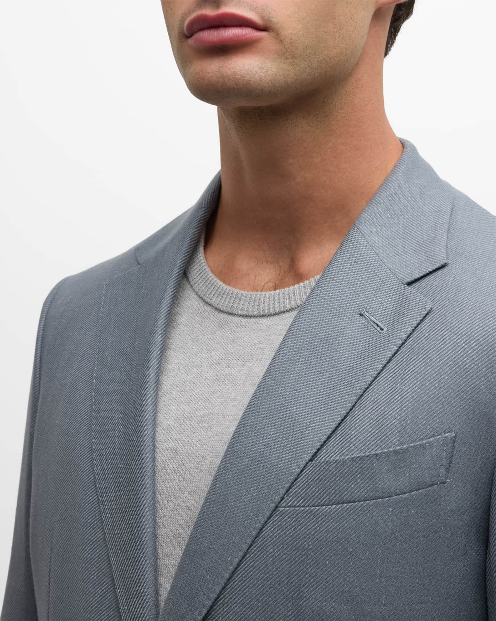 ZEGNA Men's Cashmere-Blend Twill Sport Coat | Neiman Marcus