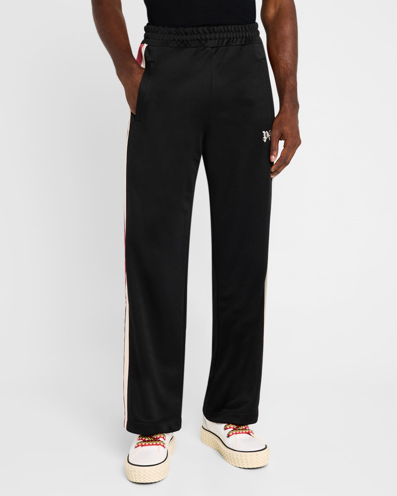 Palm Angels Men's Monogram Colorblock Track Pants | Neiman Marcus