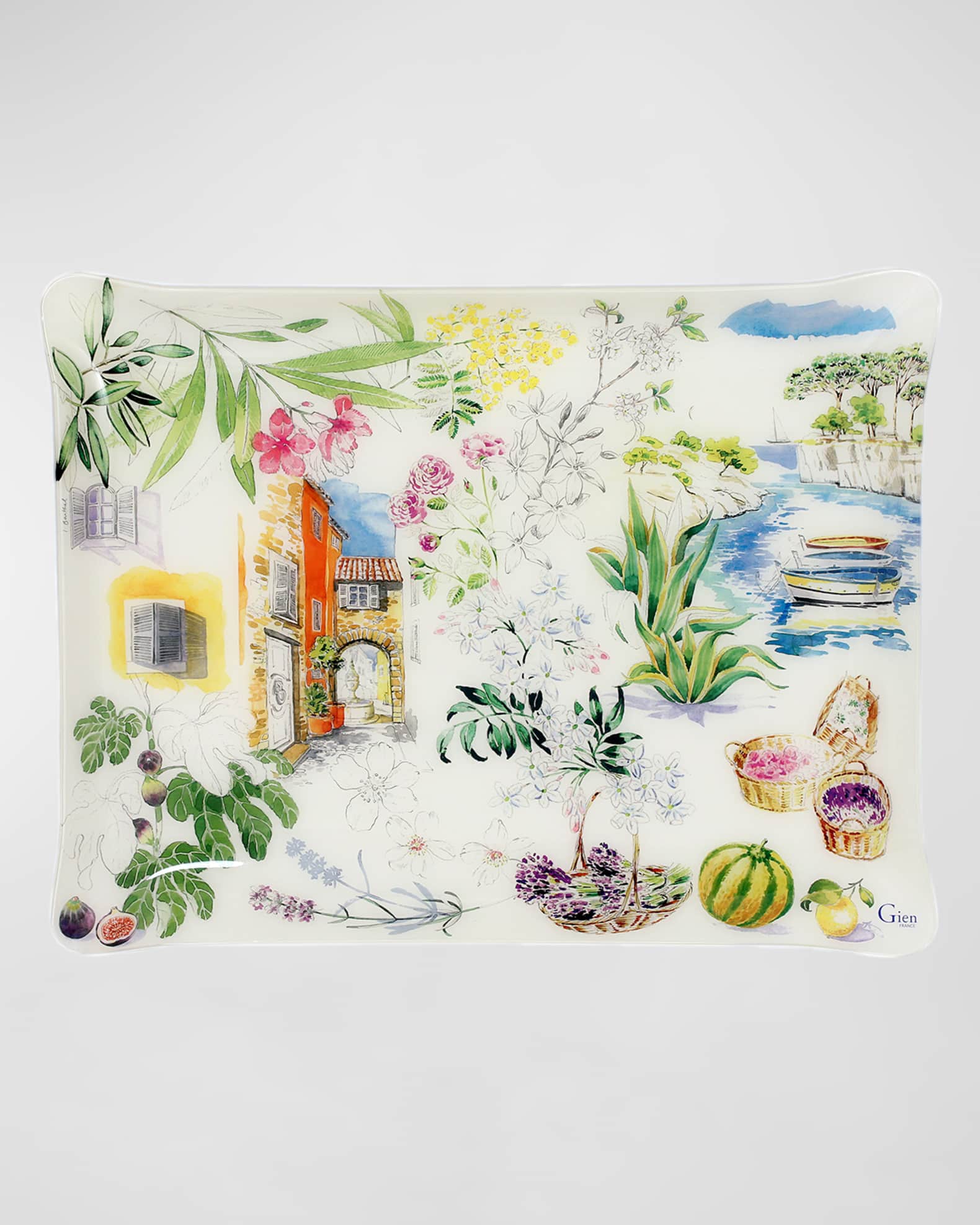 Gien Provence Acrylic Serving Tray | Neiman Marcus