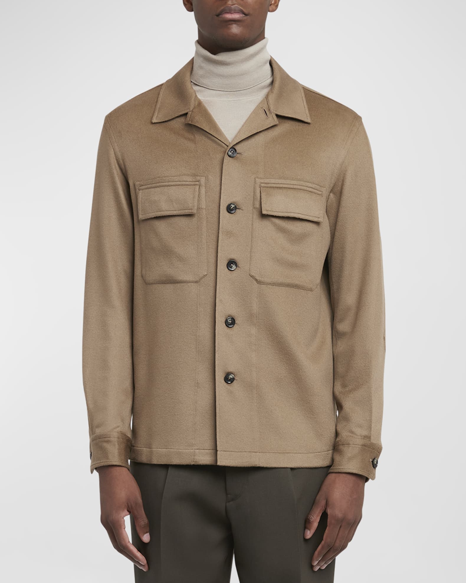 ZEGNA Men's Oasi Cashmere Overshirt | Neiman Marcus