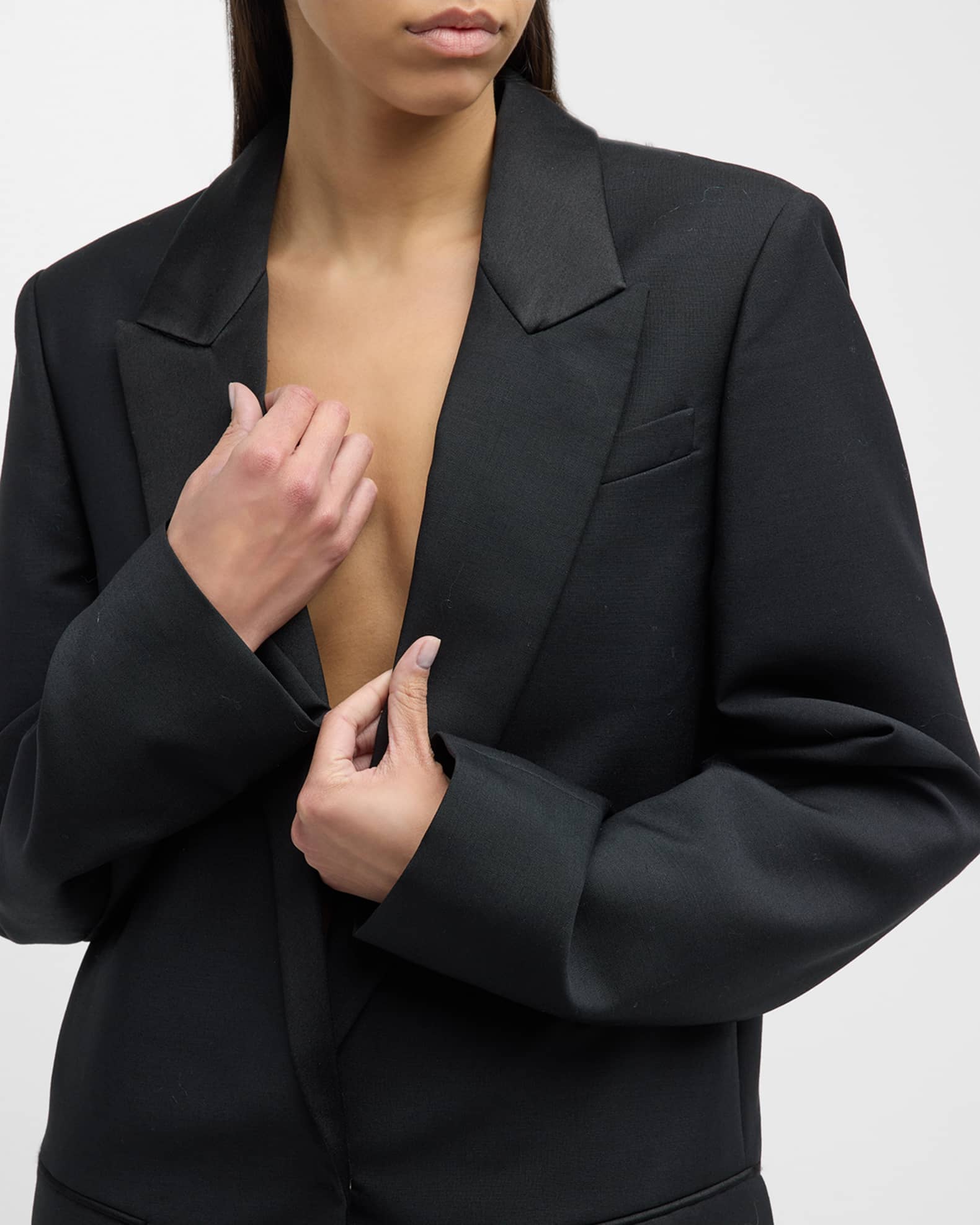 Loewe Tailored Single-Breasted Blazer Jacket | Neiman Marcus