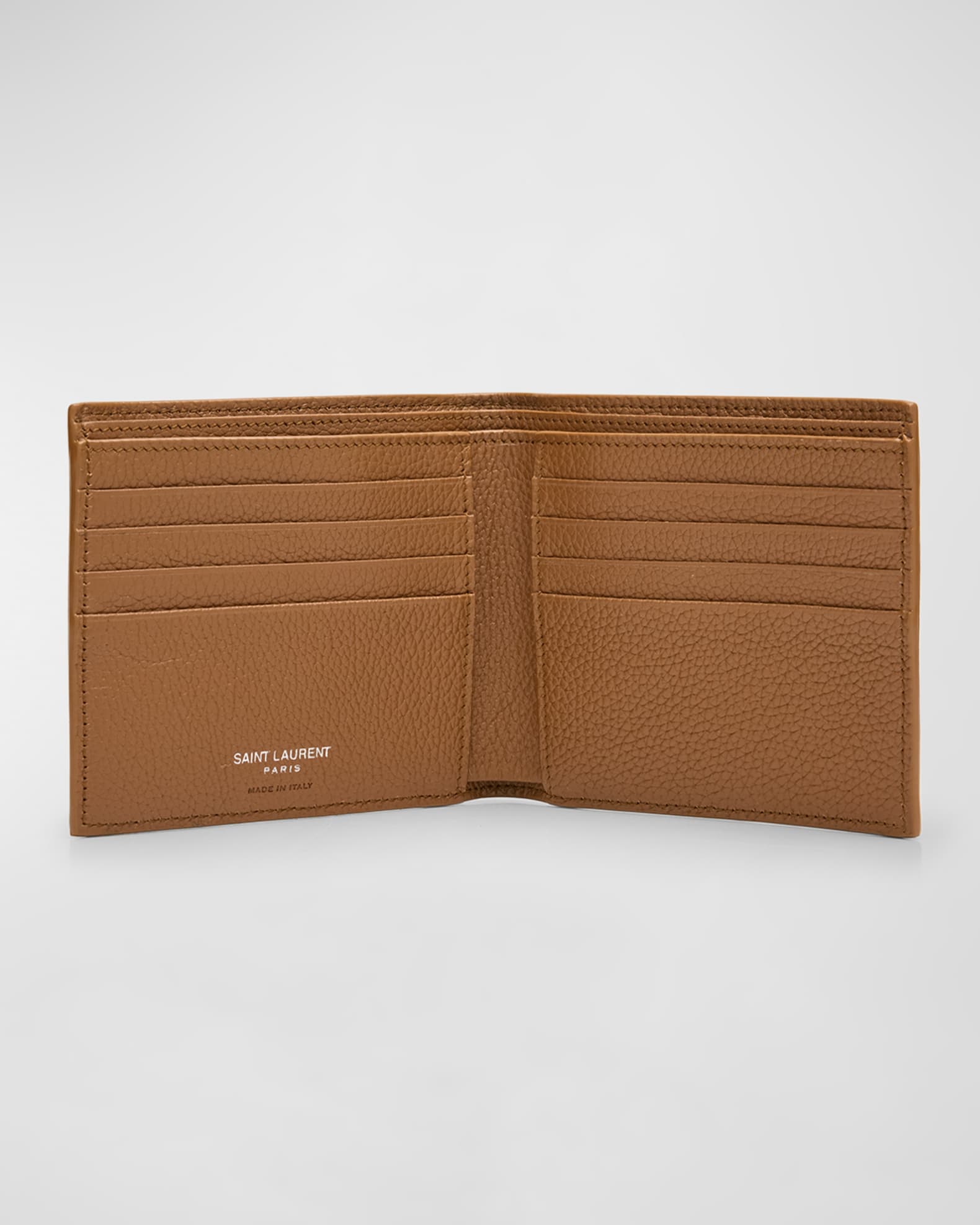 Saint Laurent Men's YSL Bifold Wallet in Leather | Neiman Marcus
