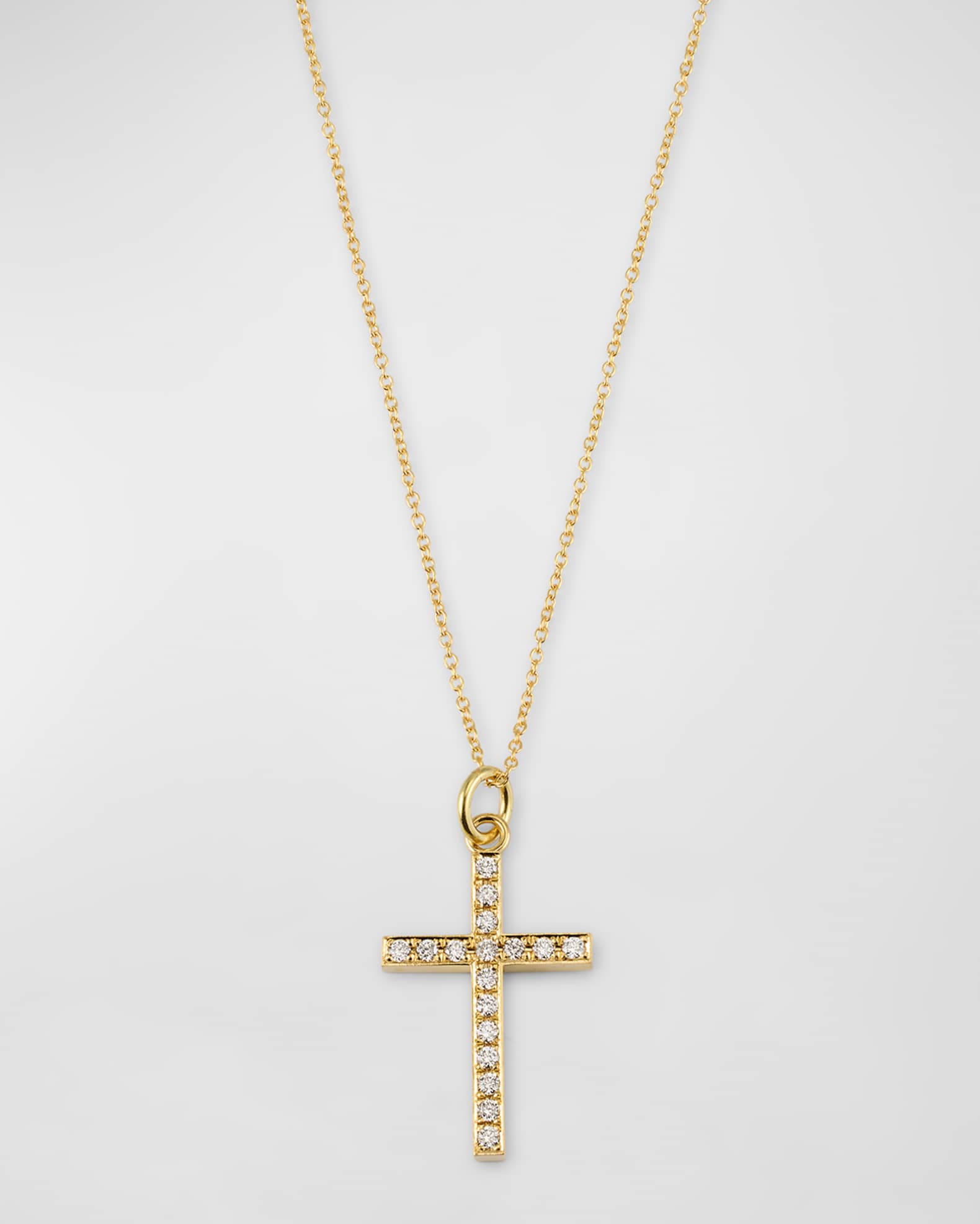 Jennifer Meyer Large Diamond Cross Necklace | Neiman Marcus