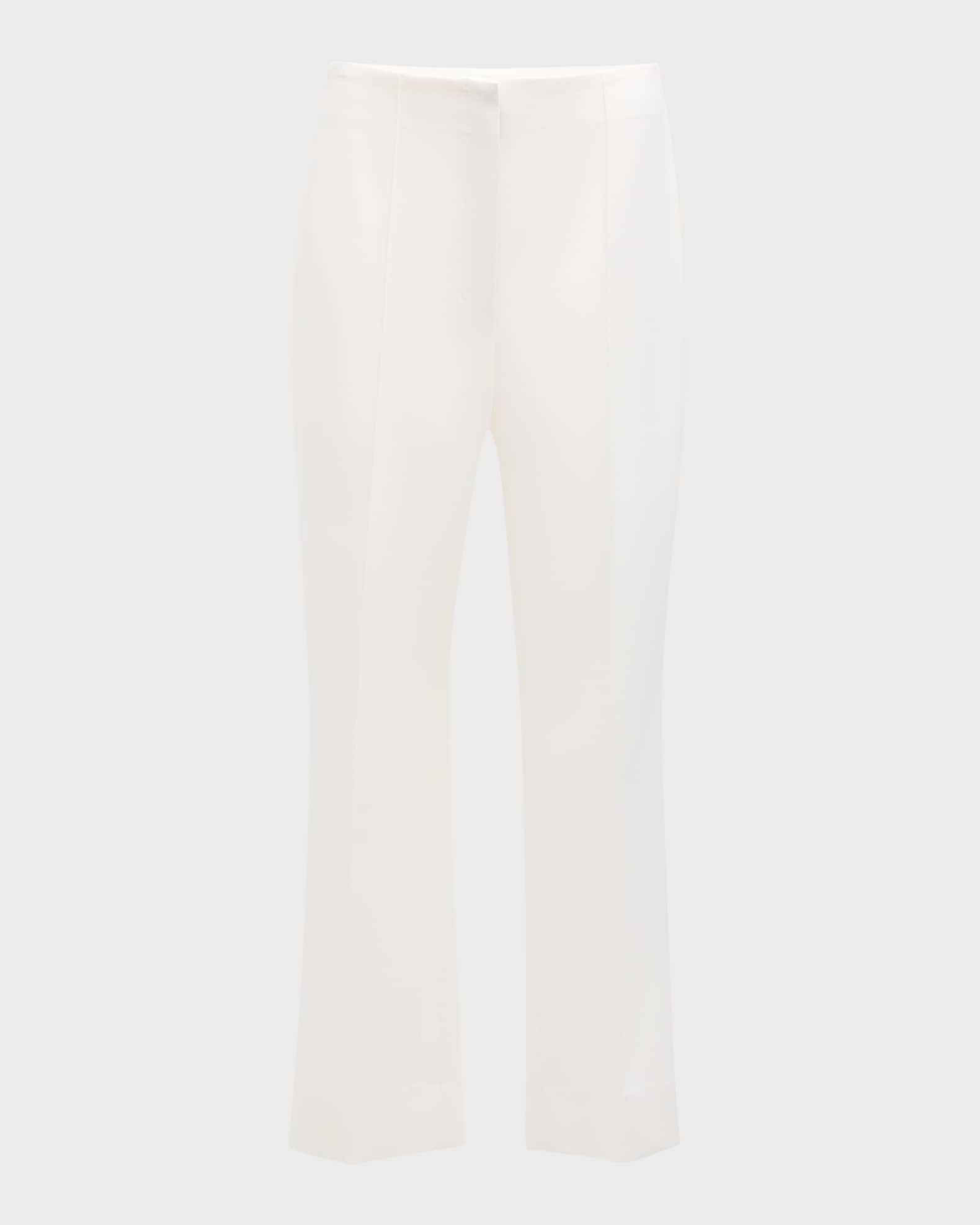 Pintuck Straight-Leg Tailored Crepe Pants | Neiman Marcus