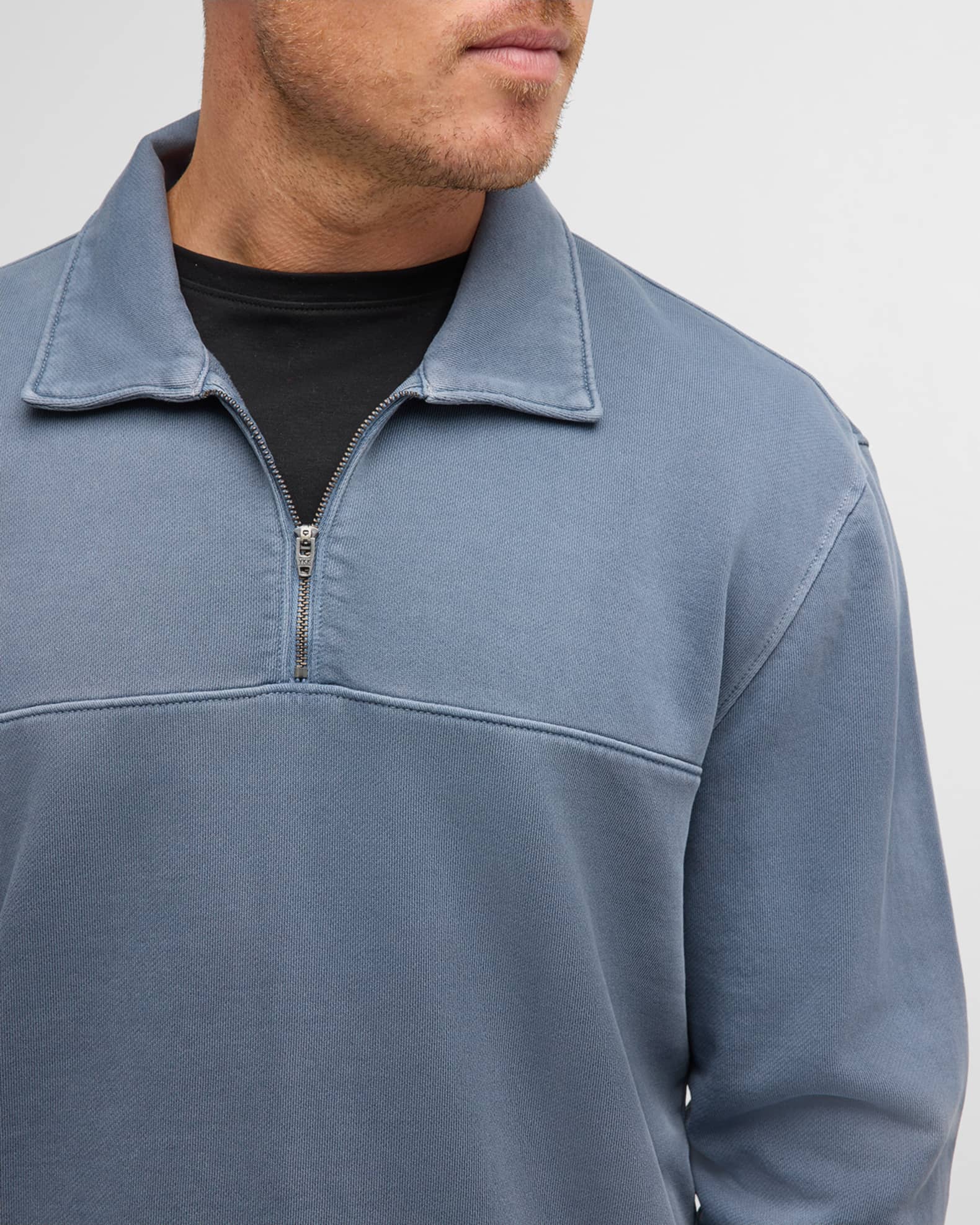 PAIGE Men's Davion Quarter-Zip Sweater | Neiman Marcus