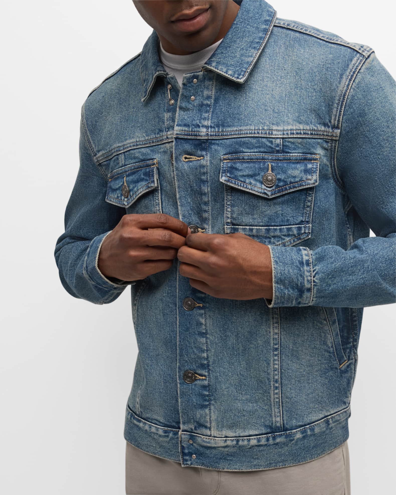 PAIGE Men's Scout Denim Jacket | Neiman Marcus