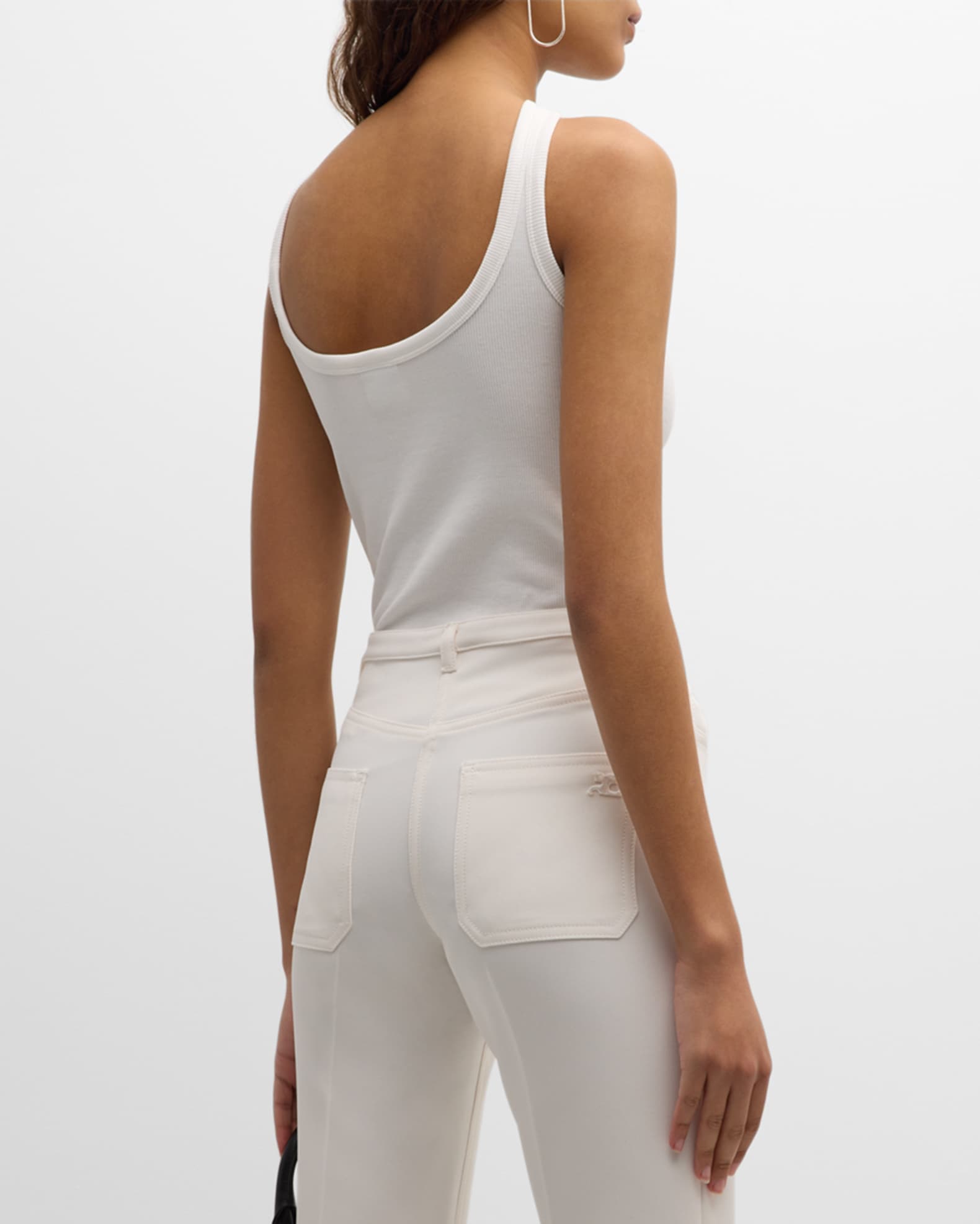 Courreges Hyperbole 90s Rib Knit Top | Neiman Marcus