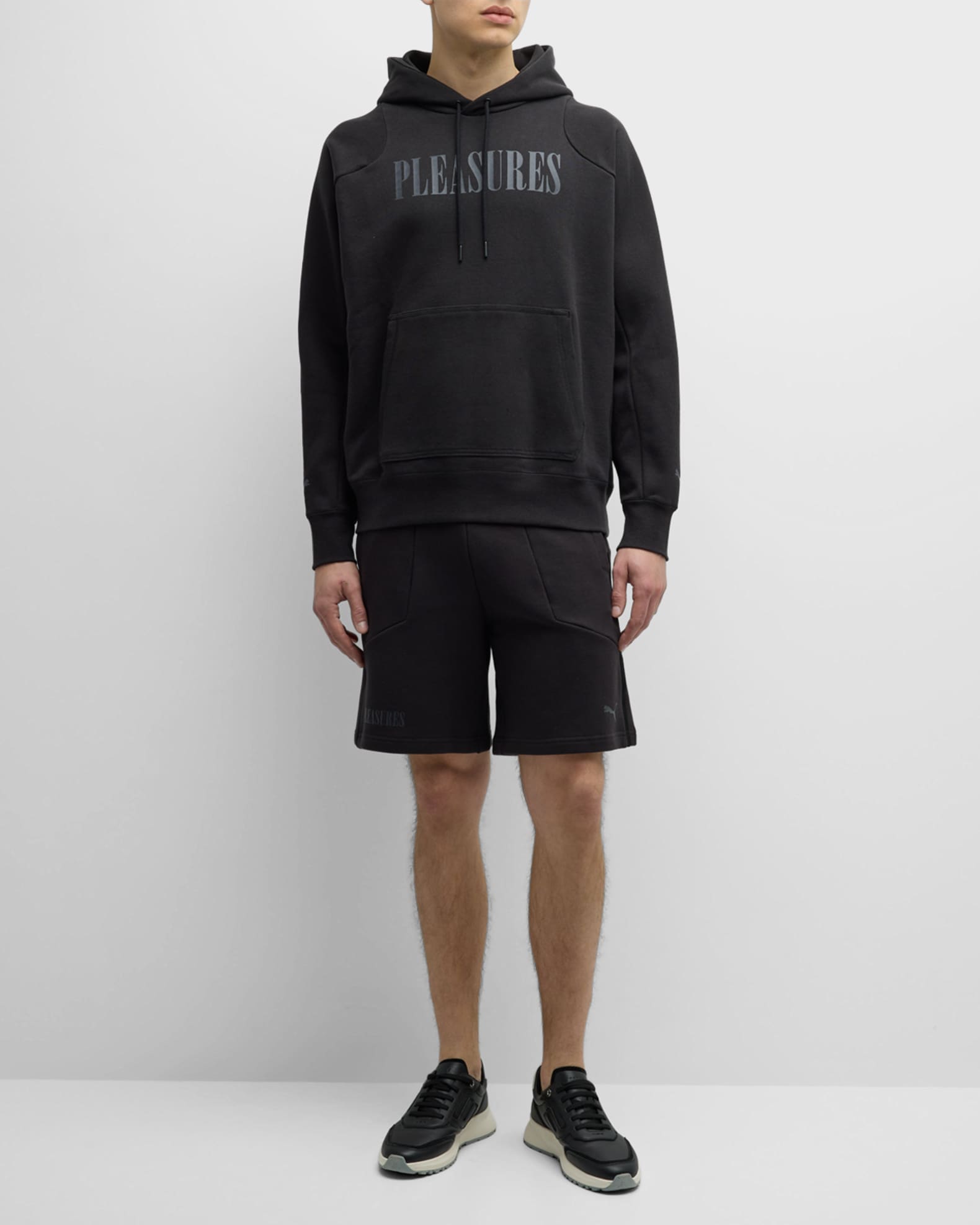 Puma x Pleasures Men's Tonal Logo Hoodie | Neiman Marcus