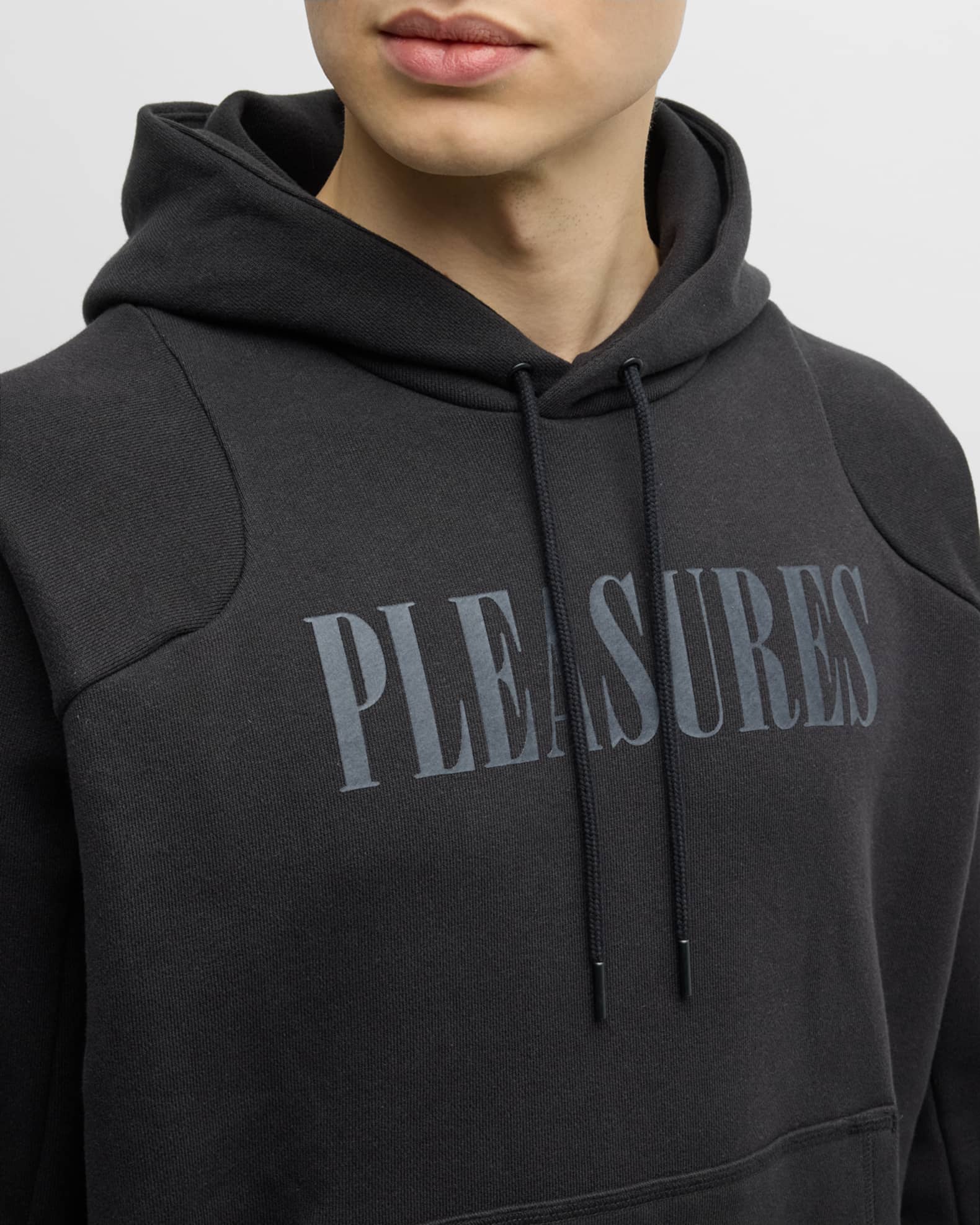 Puma x Pleasures Men's Tonal Logo Hoodie | Neiman Marcus