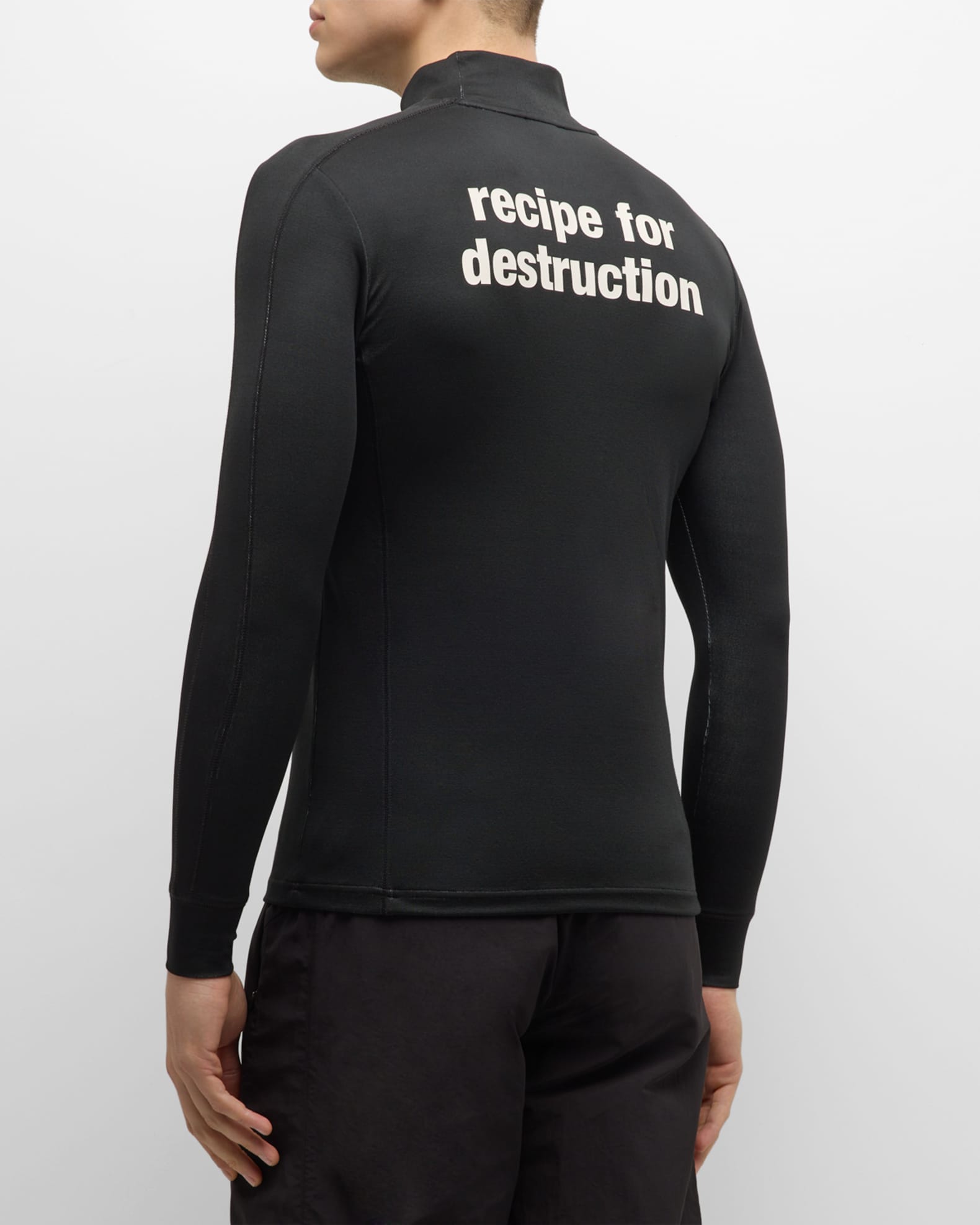 Puma x Pleasures Men's Graphic Mock-Neck Base Layer | Neiman Marcus