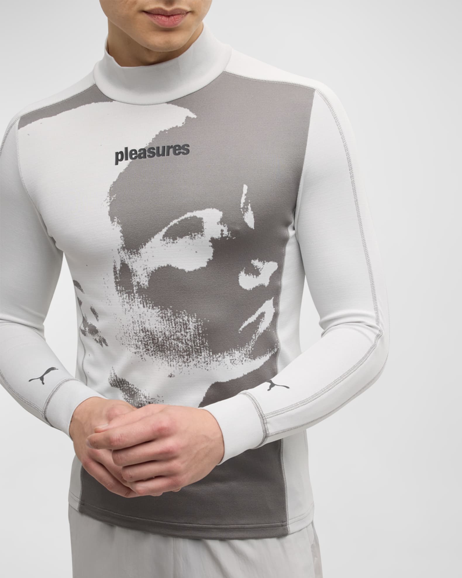 Puma x Pleasures Base Layer Turtleneck Shirt | Neiman Marcus