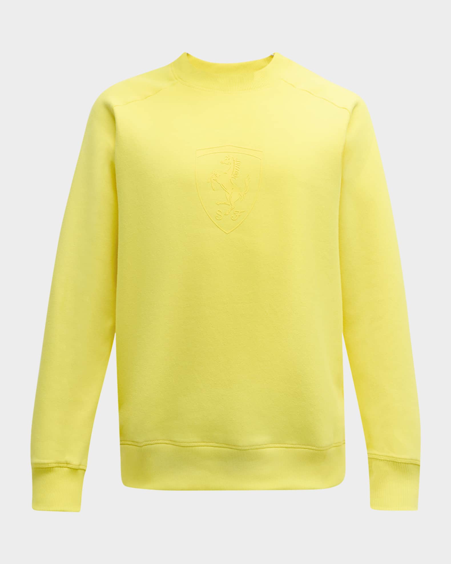 Puma x Ferrari Men's Race Shield Crew Sweatshirt | Neiman Marcus