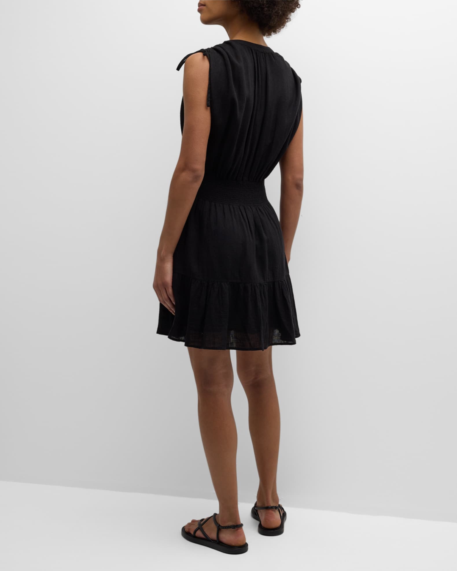 Rails Samina Linen Mini Dress | Neiman Marcus