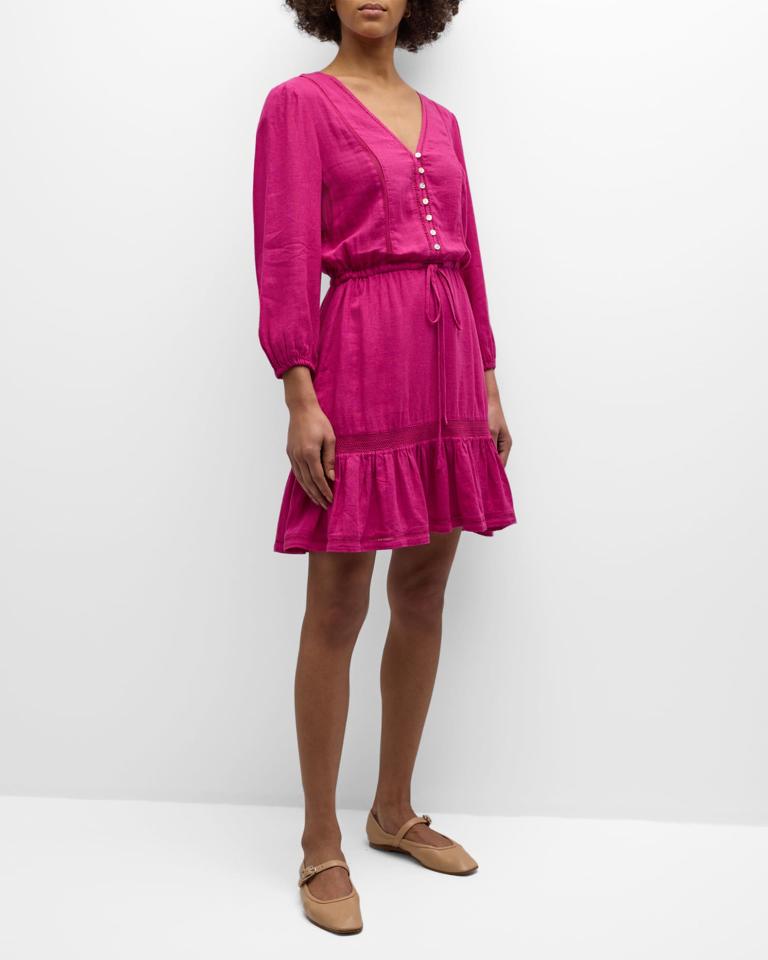 Rails Lilibet Drawstring Mini Dress | Neiman Marcus