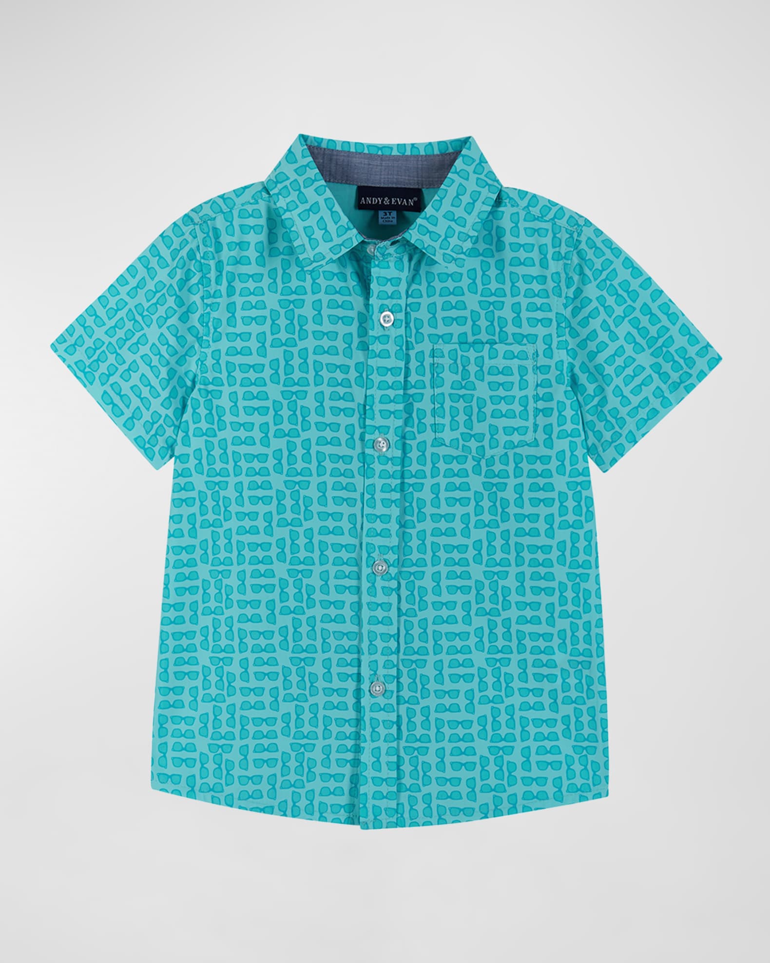 Andy & Evan Boy's Printed Button Down Shirt, Size 2T-7 | Neiman Marcus