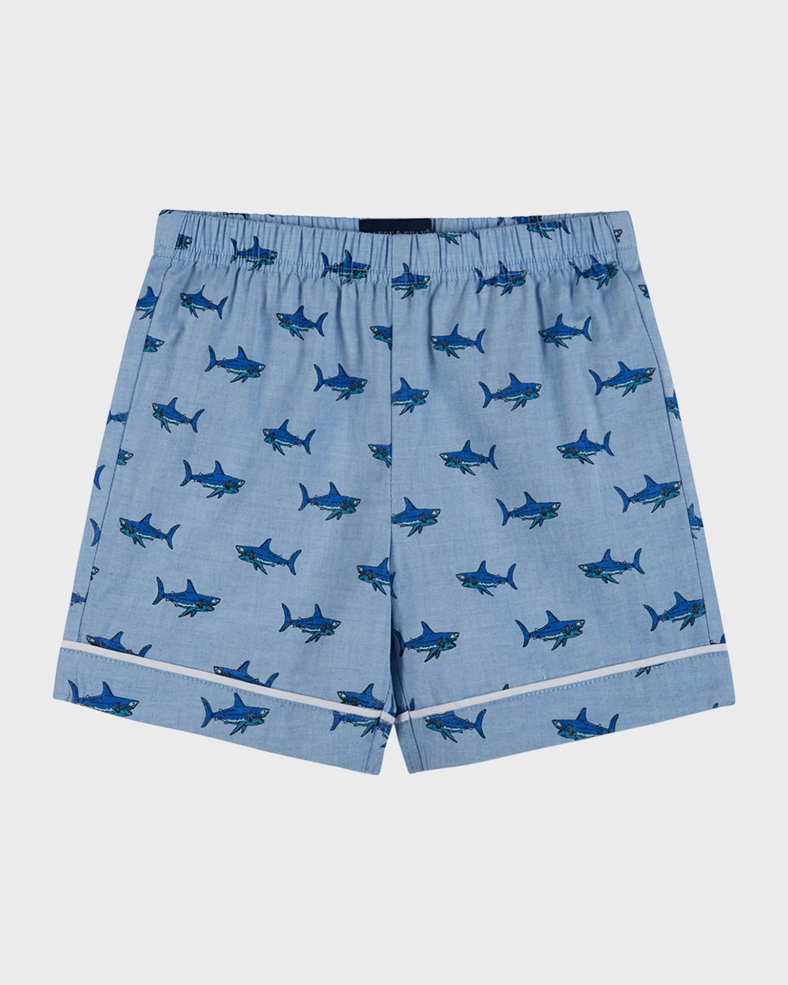 Andy & Evan Boy's Woven Shark-Print Pajama Set, Size 2T-8 | Neiman Marcus