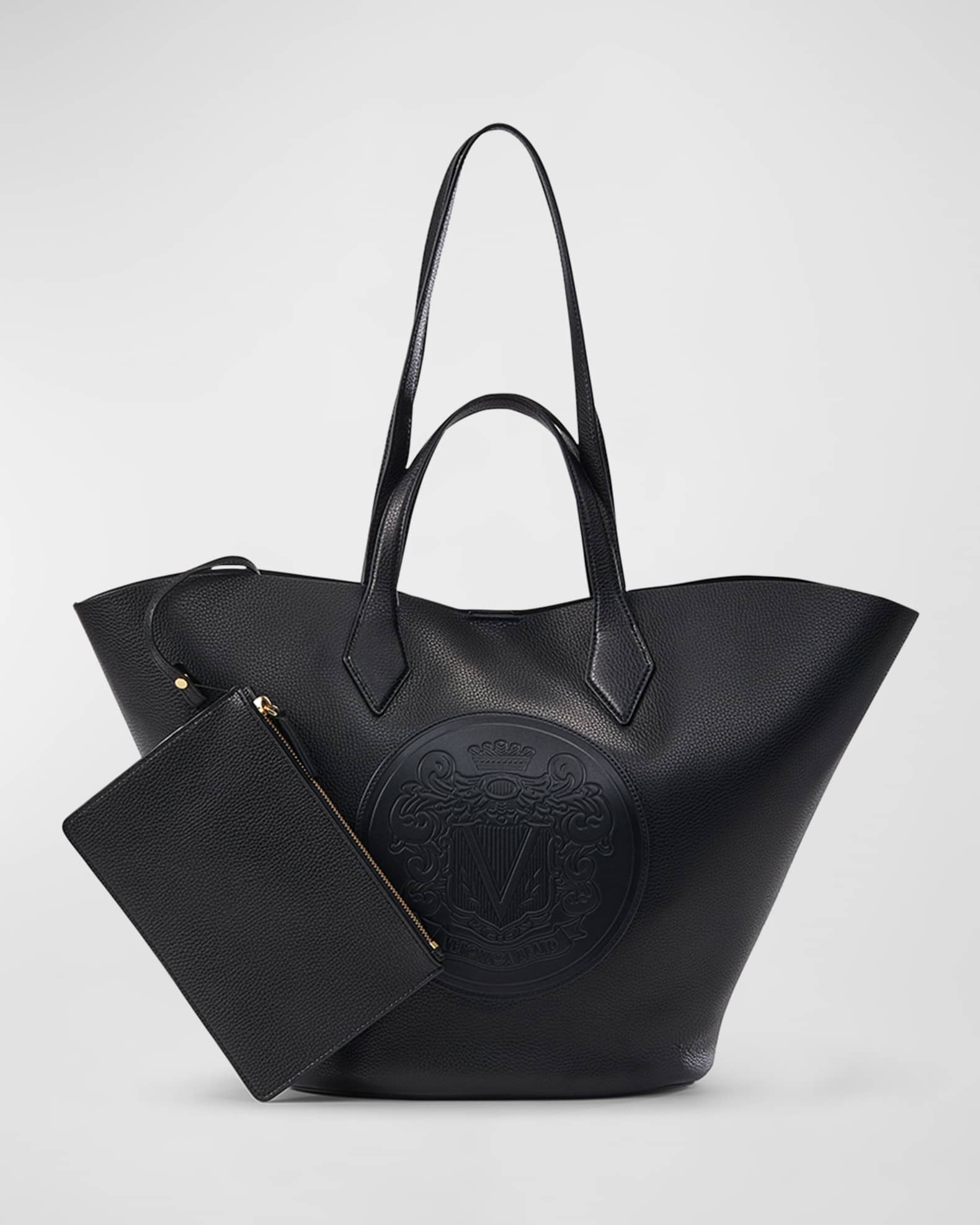 Veronica Beard The Crest Large Leather Tote Bag | Neiman Marcus