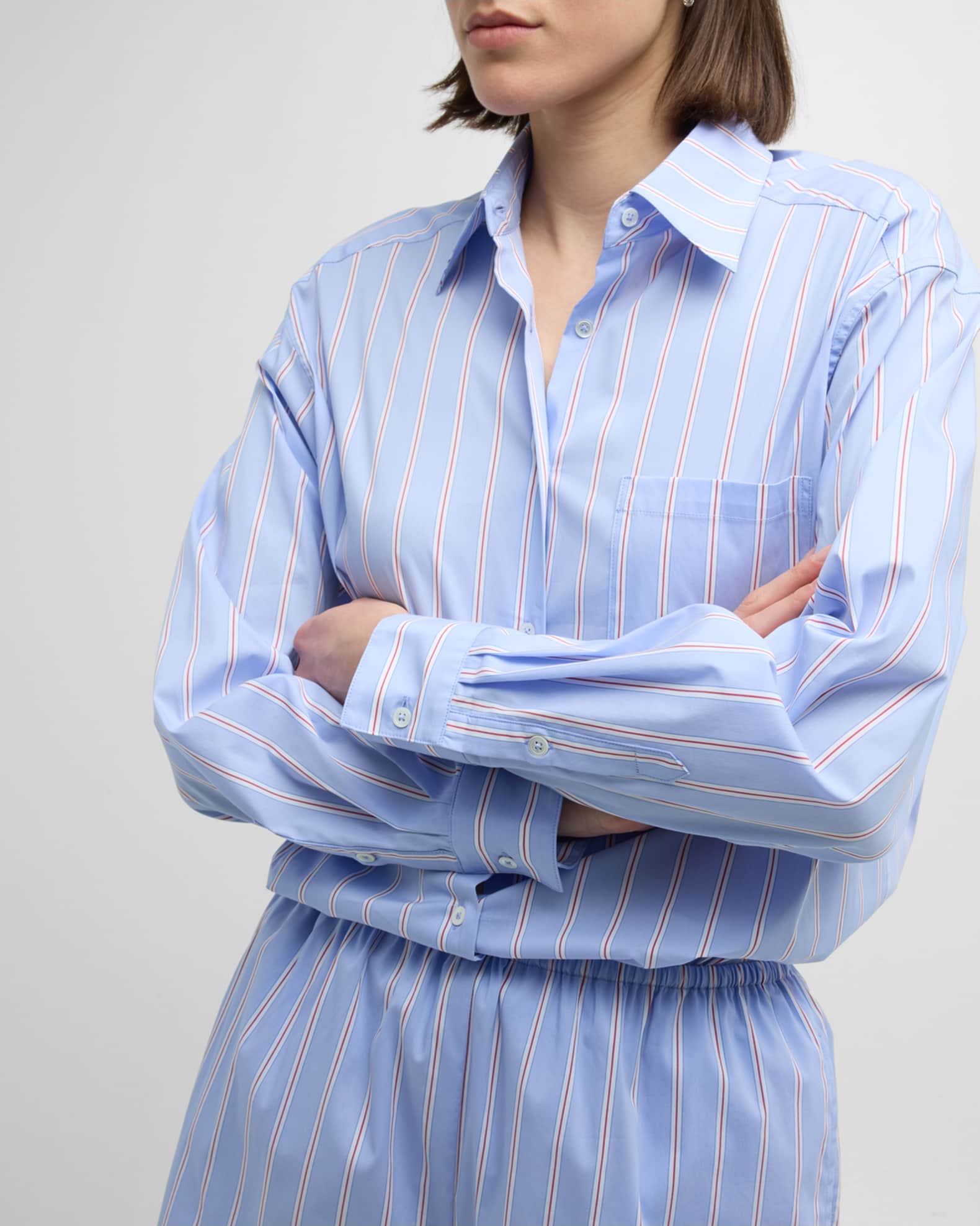 Solid and Striped x Sofia Richie Grainge The Jancy Striped Blouse | Neiman Marcus