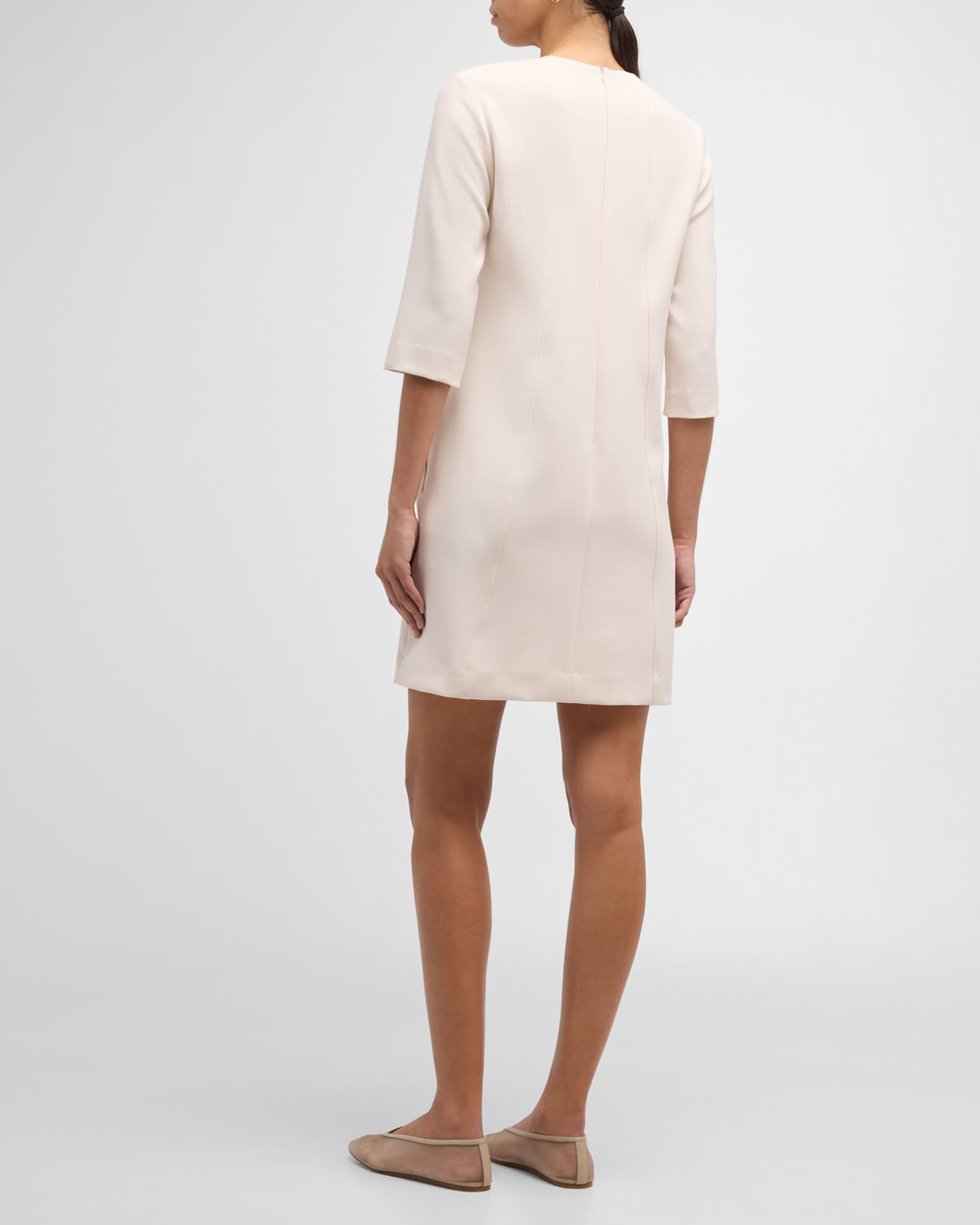 Peserico Chain-Trim Mini Shift Dress | Neiman Marcus