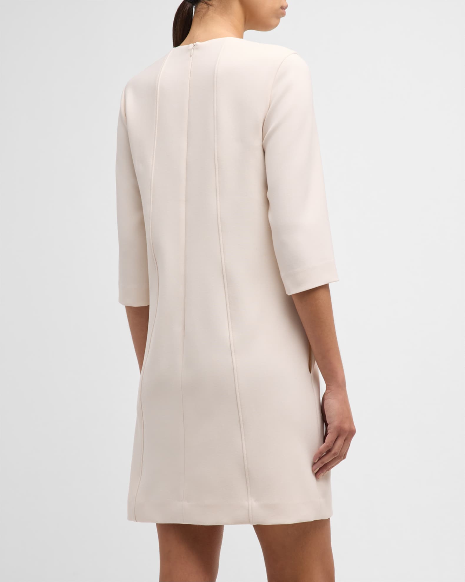 Peserico Chain-Trim Mini Shift Dress | Neiman Marcus