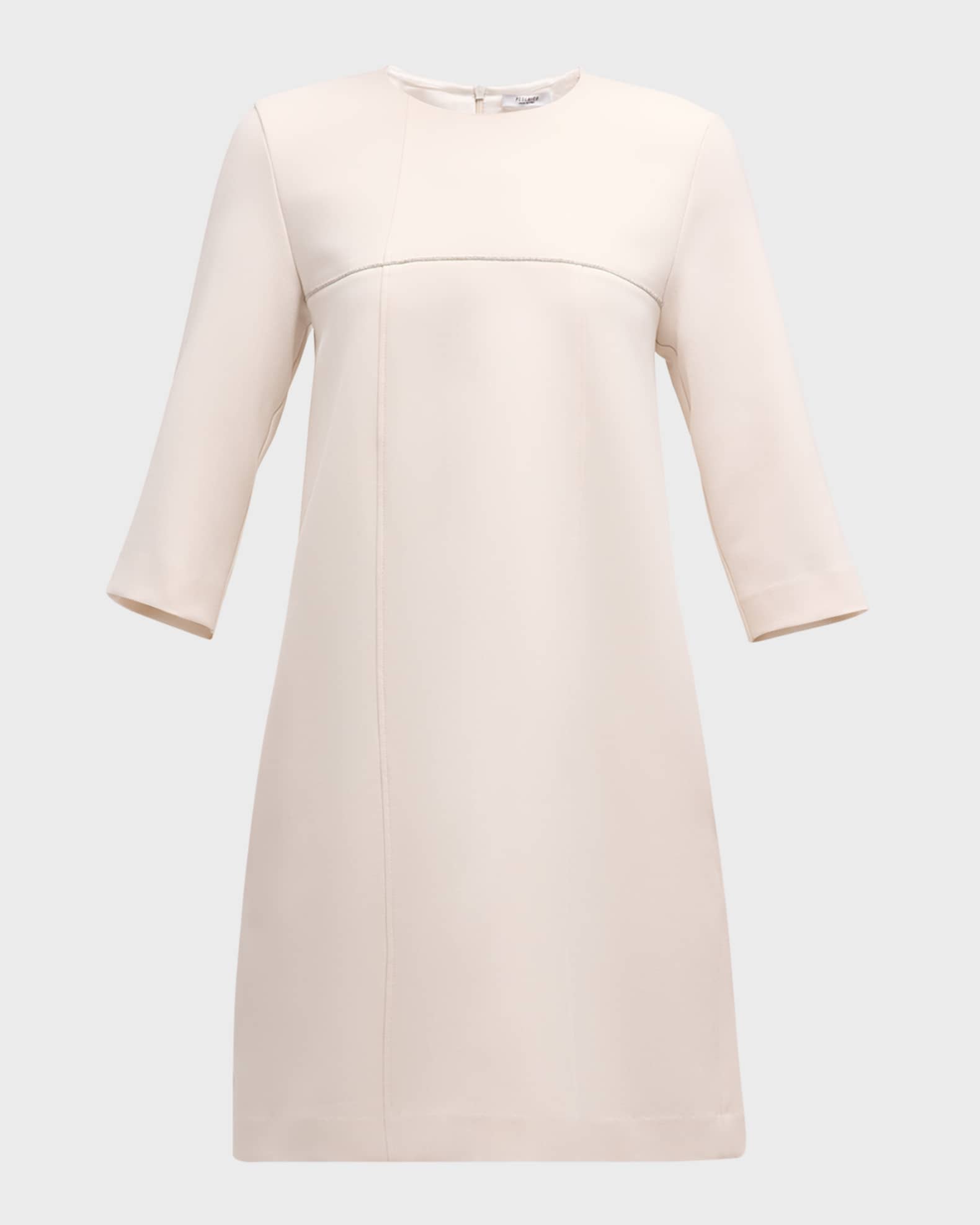 Peserico Chain-Trim Mini Shift Dress | Neiman Marcus