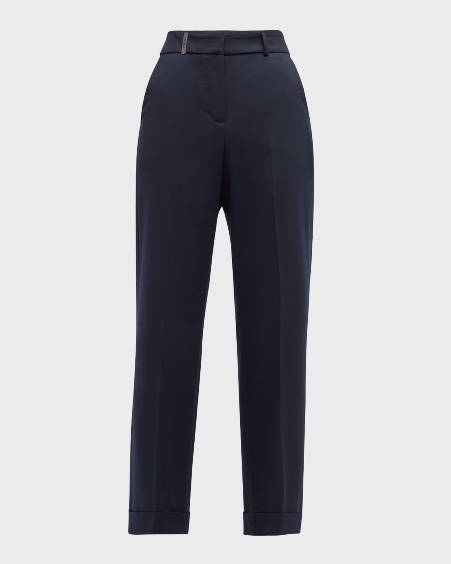 Peserico Cropped Straight-Leg Pants | Neiman Marcus