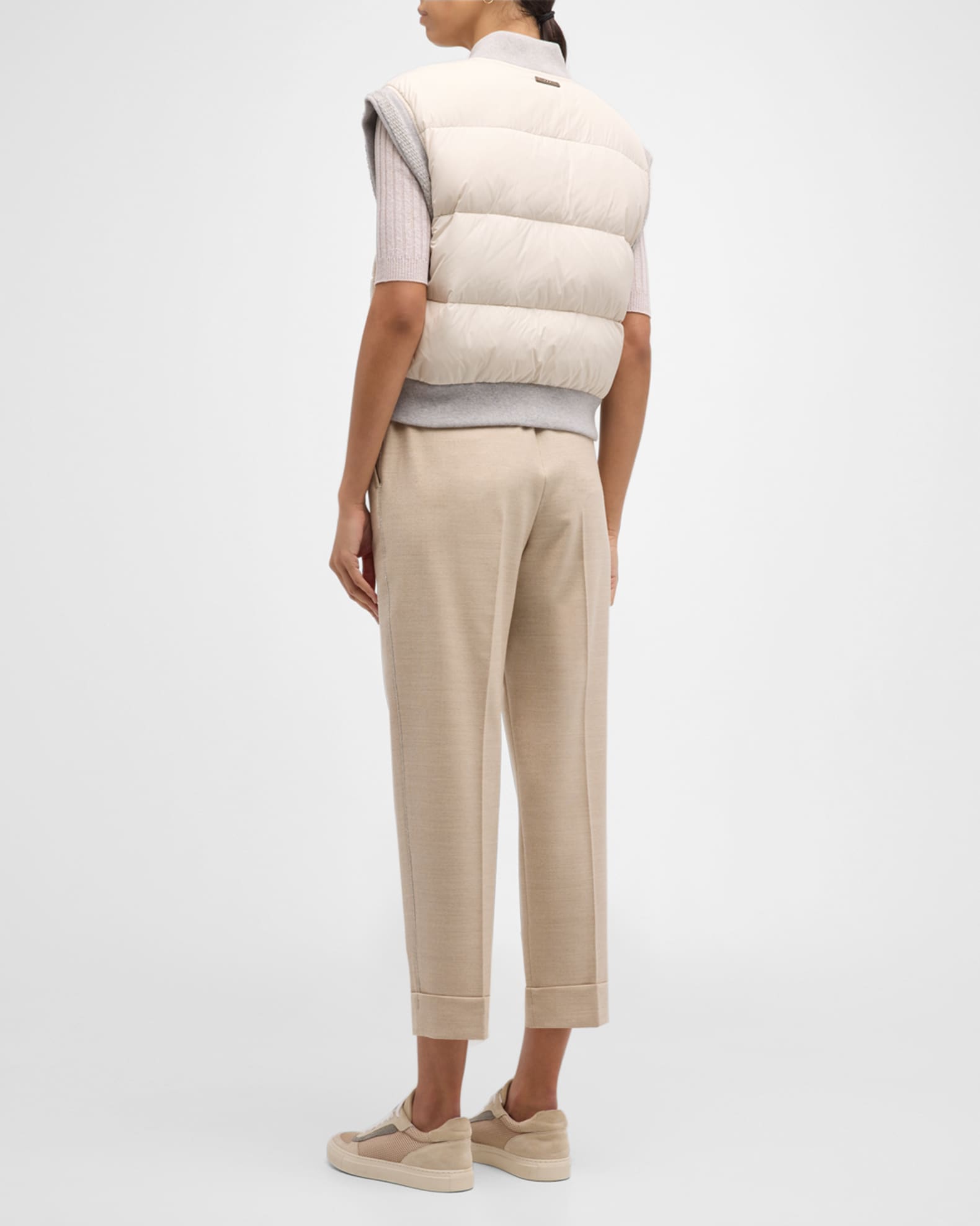 Peserico Chain-Trim Puffer Vest | Neiman Marcus