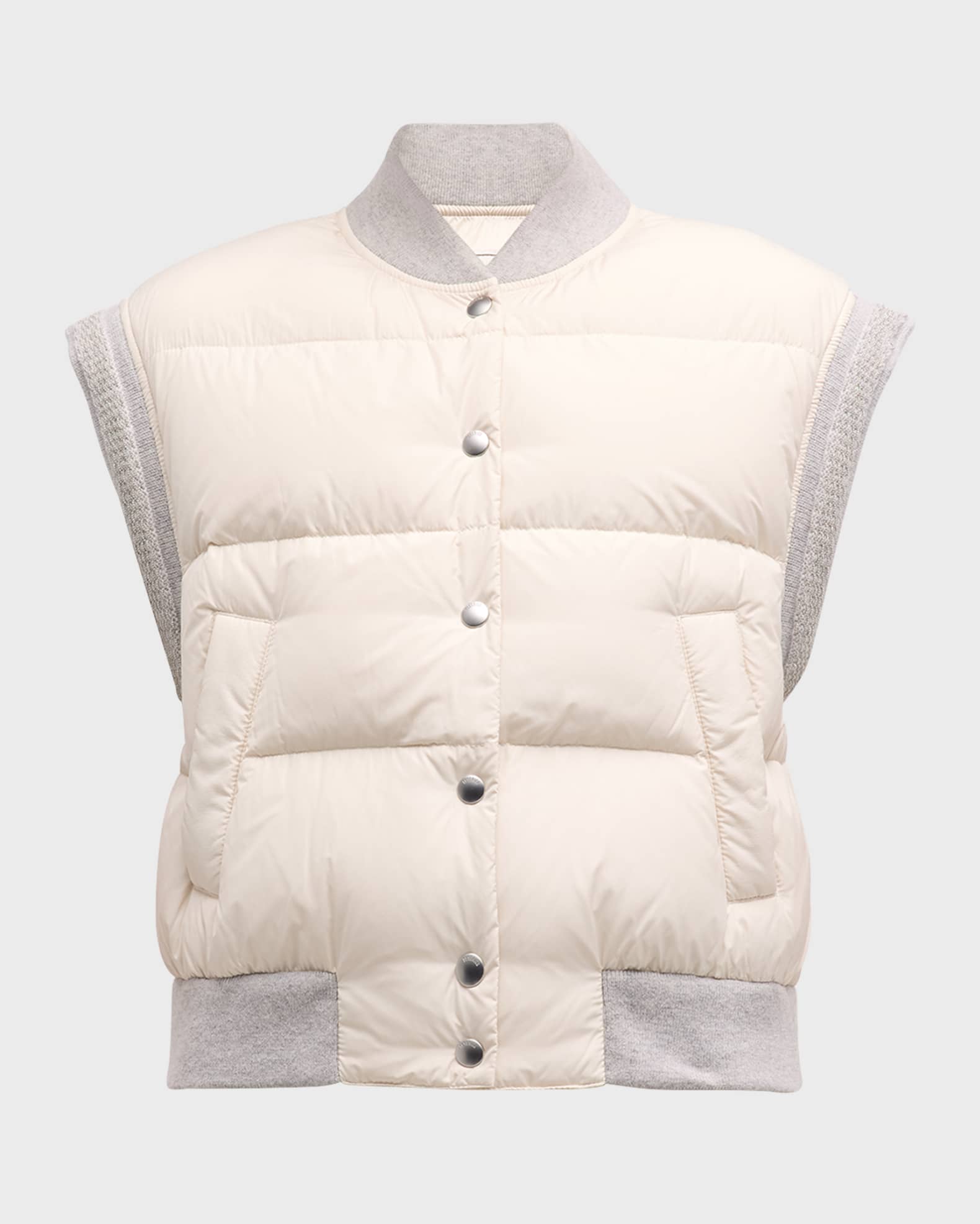 Peserico Chain-Trim Puffer Vest | Neiman Marcus
