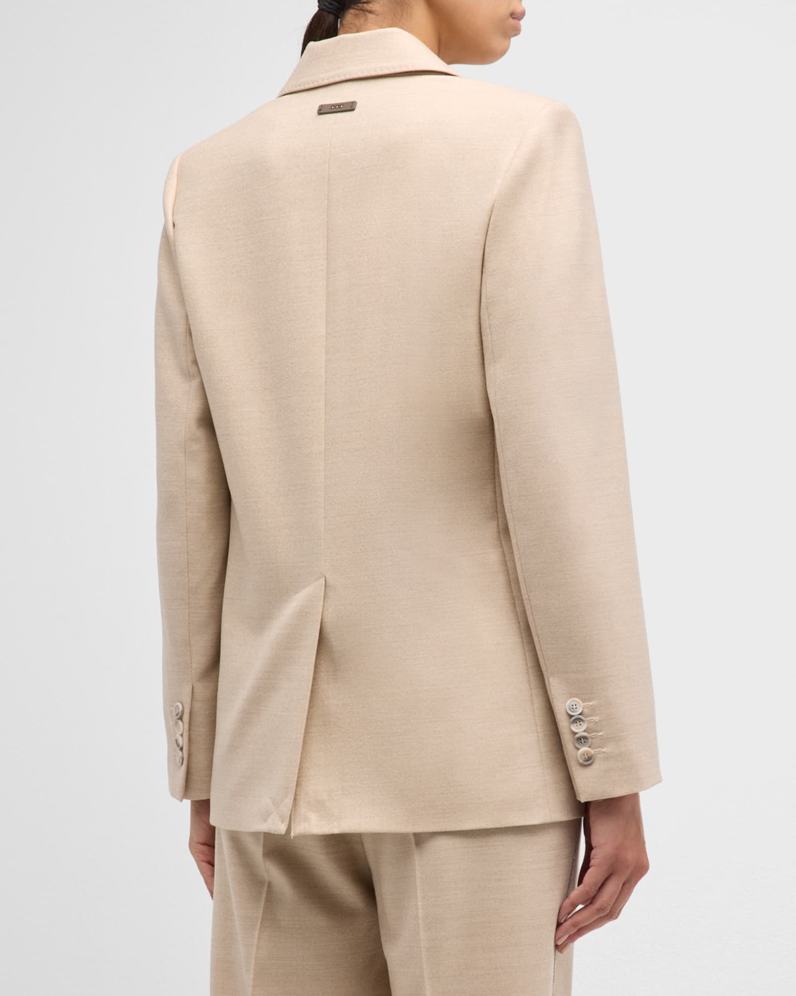 Peserico Single-Button Pick Stitch Blazer | Neiman Marcus