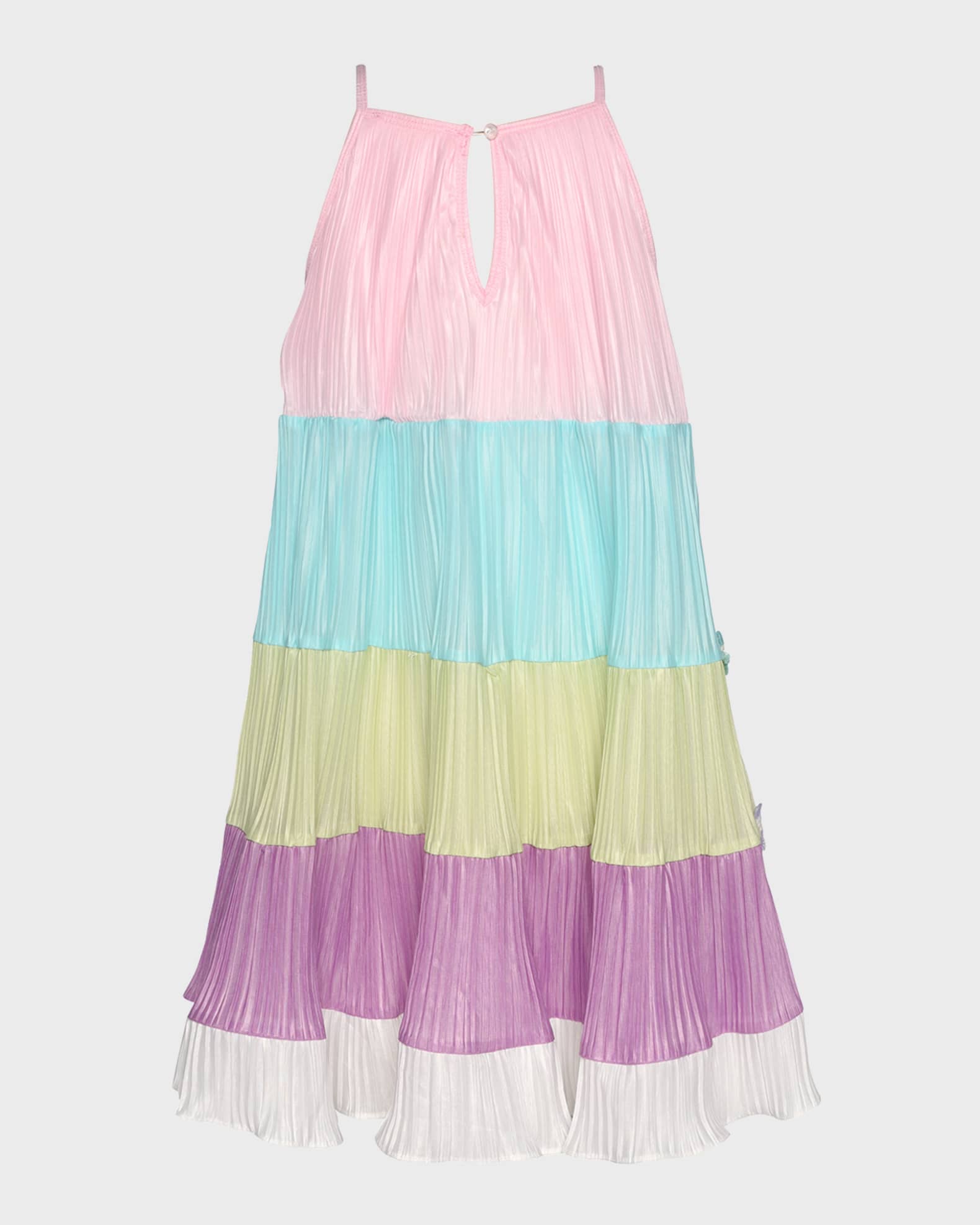Hannah Banana Girl's Colorblock Floral-Trim Sundress, Size 7-14 ...