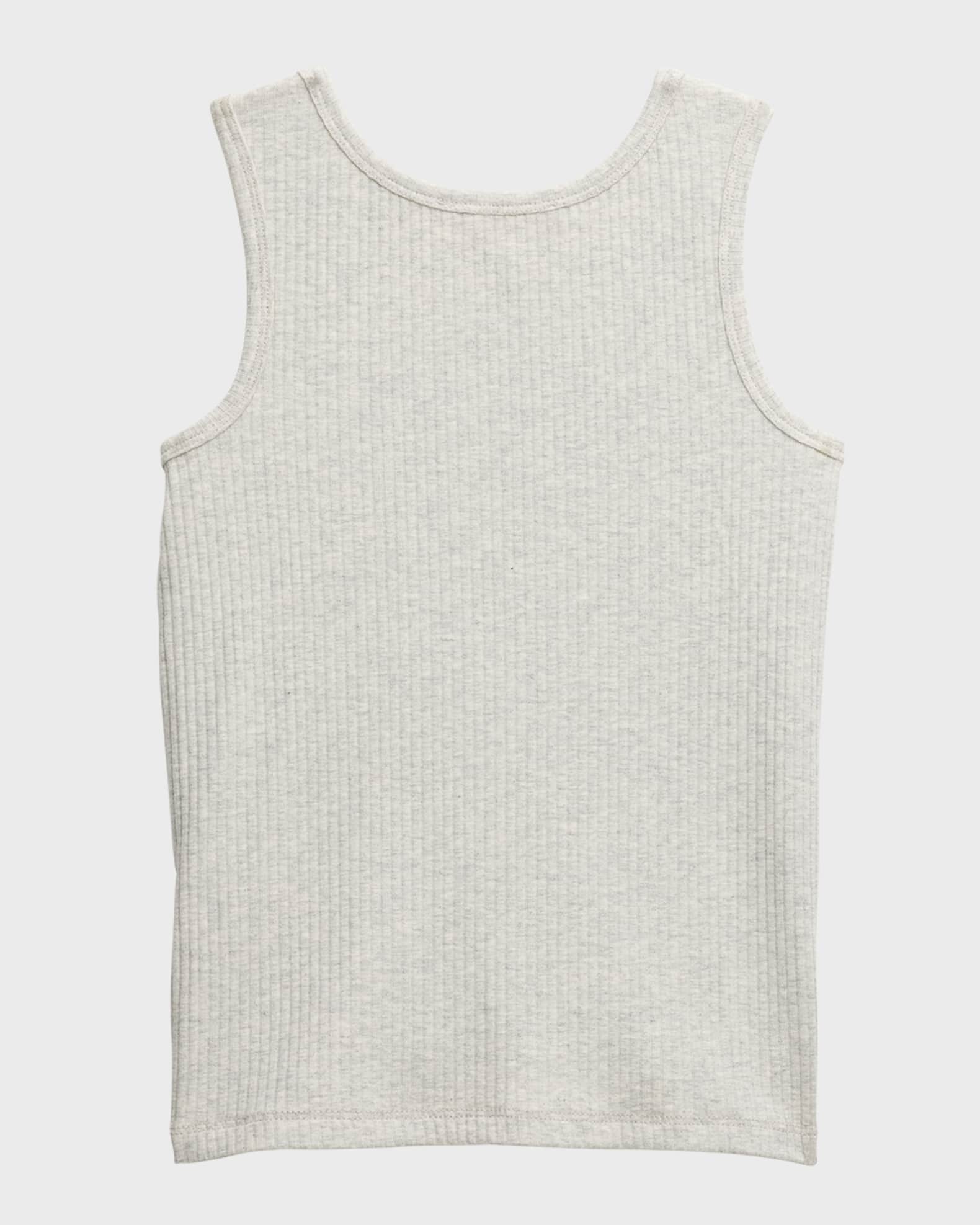 Girl's Embroidered Flower Heart Tank | Neiman Marcus