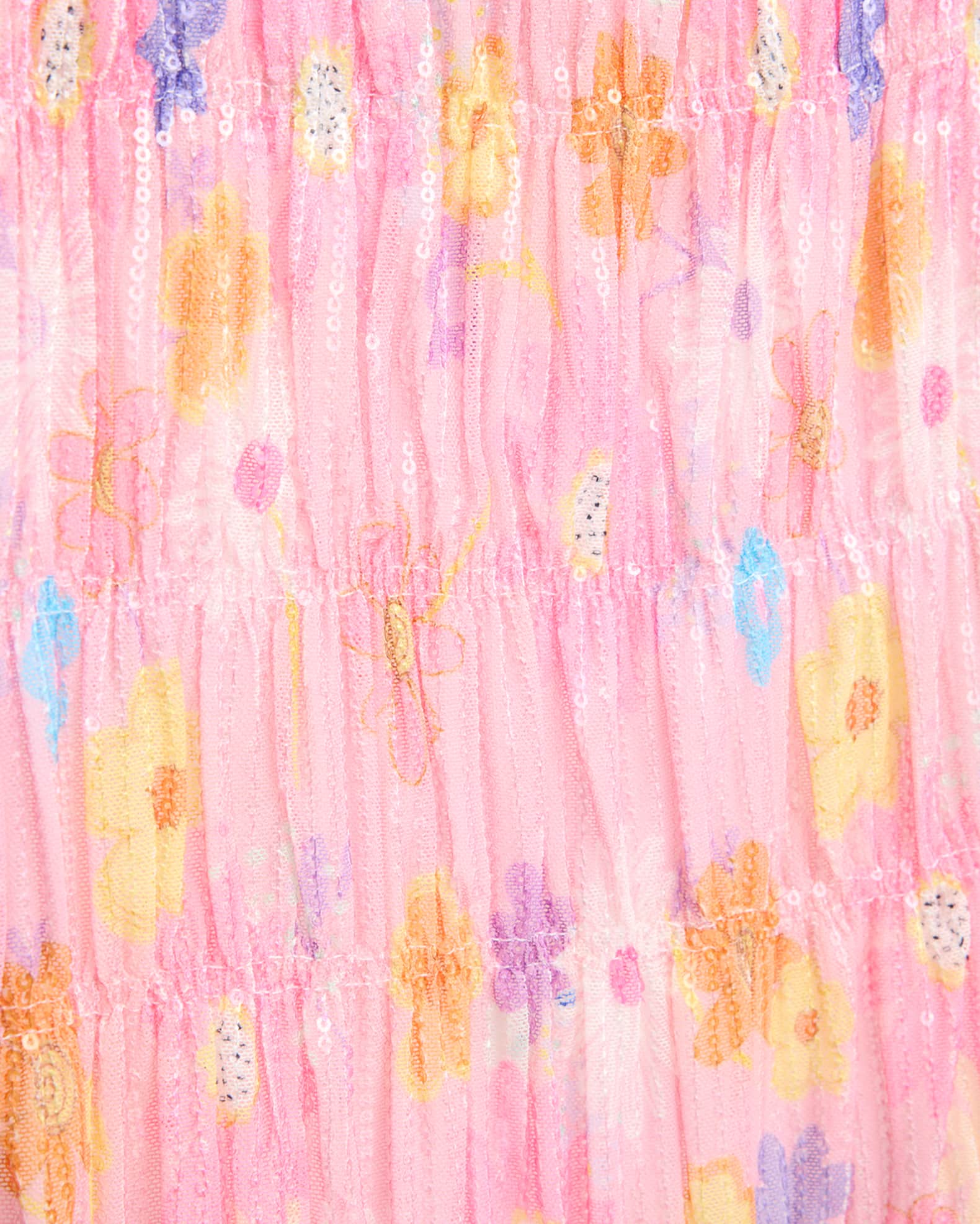 Hannah Banana Girl's Floral-Print Sequin Dress, Size 7-14 | Neiman Marcus