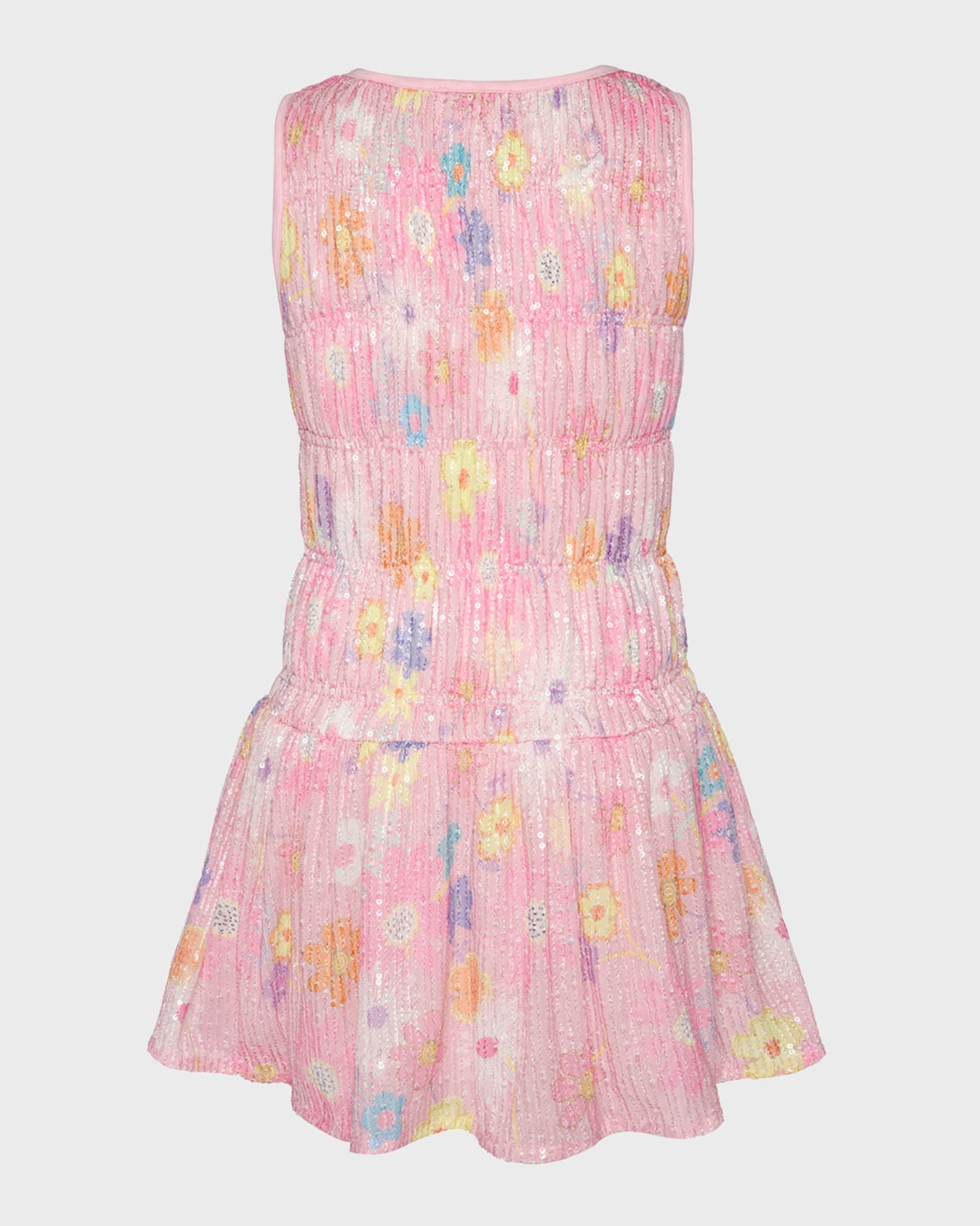 Hannah Banana Girl's Floral-Print Sequin Dress, Size 7-14 | Neiman Marcus