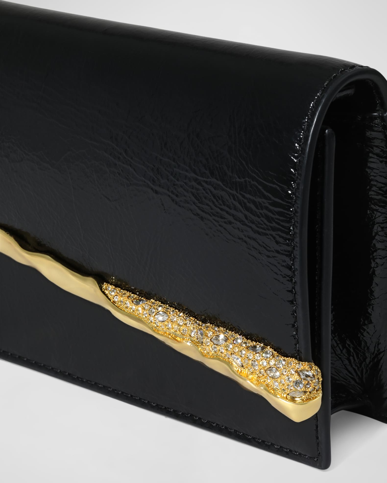 Alexis Bittar Angular Convertible Patent Crossbody Bag | Neiman Marcus