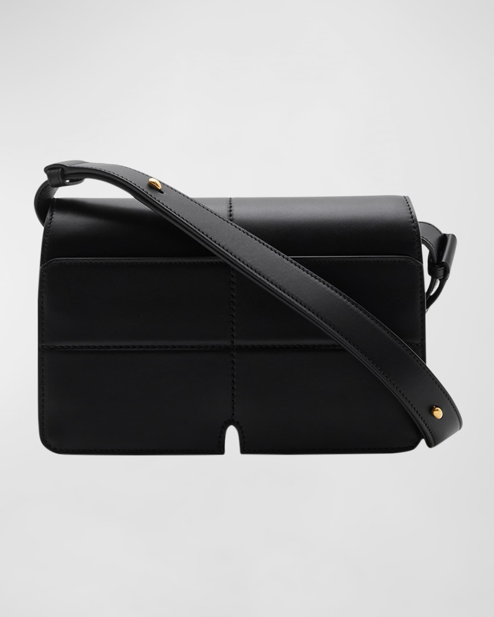 Burberry Snip Flap Leather Shoulder Bag | Neiman Marcus