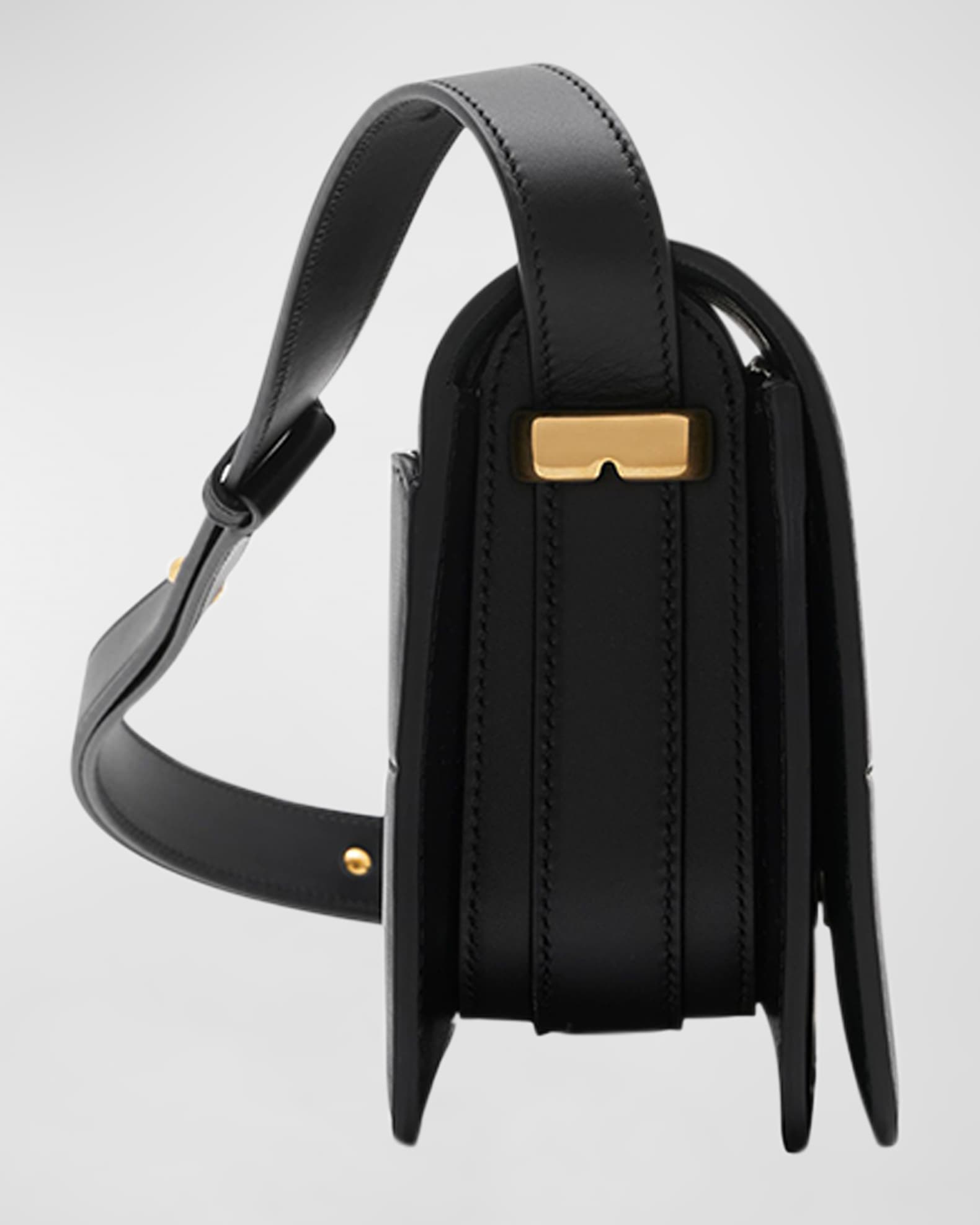 Burberry Snip Flap Leather Shoulder Bag | Neiman Marcus