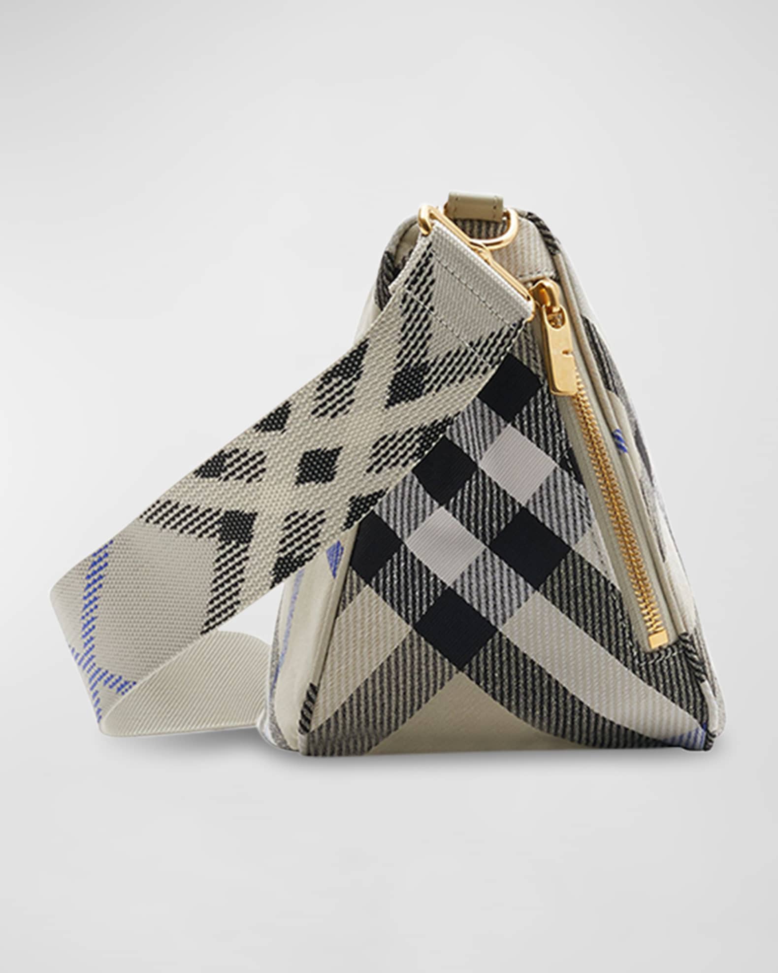Burberry Shield Check Crossbody Bag | Neiman Marcus