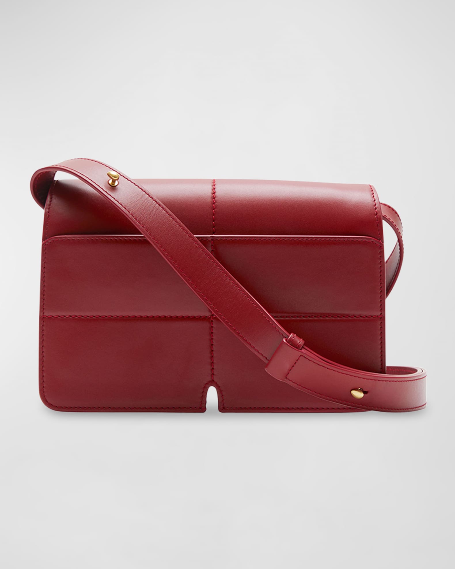 Burberry Snip Geometric Leather Shoulder Bag | Neiman Marcus