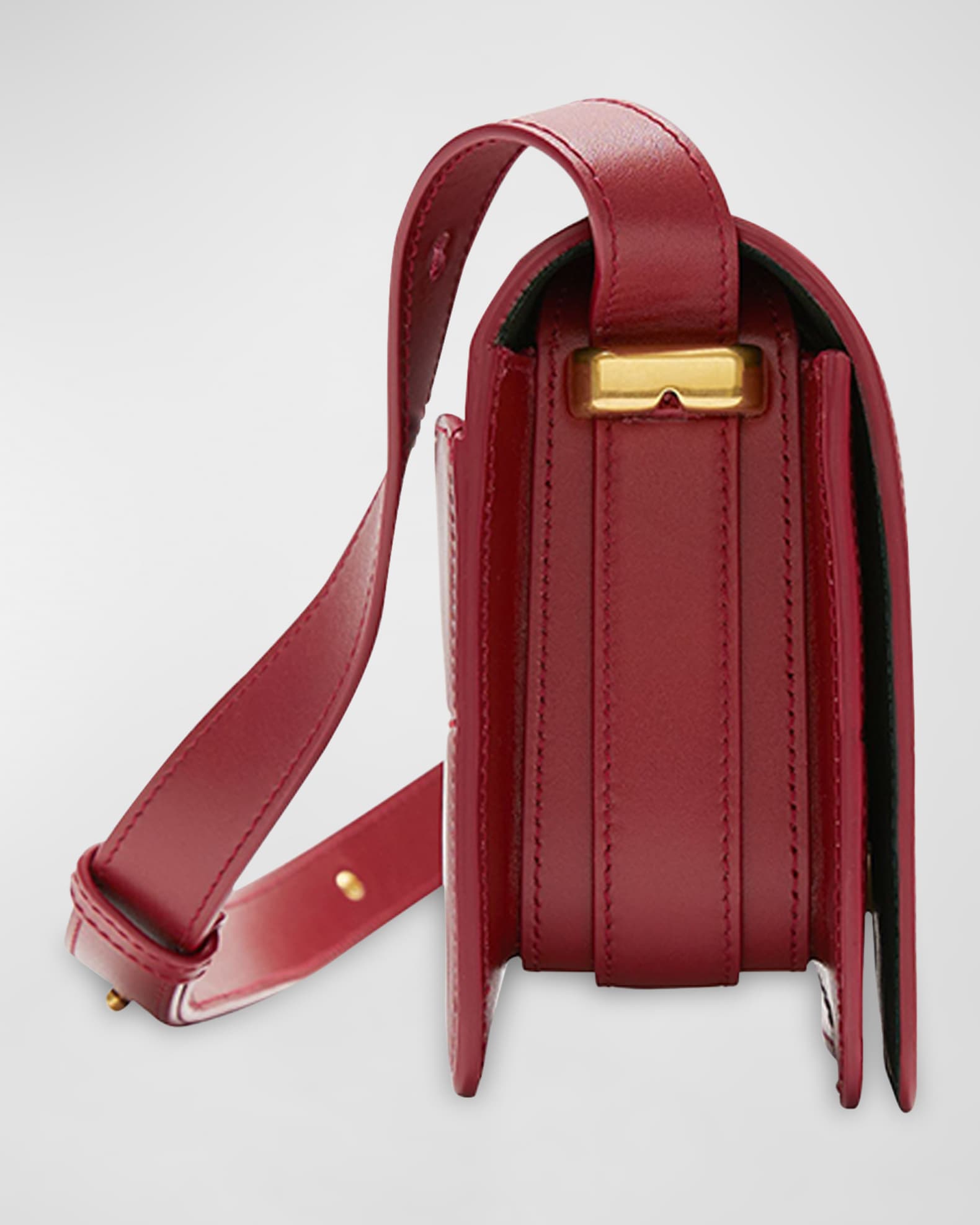 Burberry Snip Geometric Leather Shoulder Bag | Neiman Marcus
