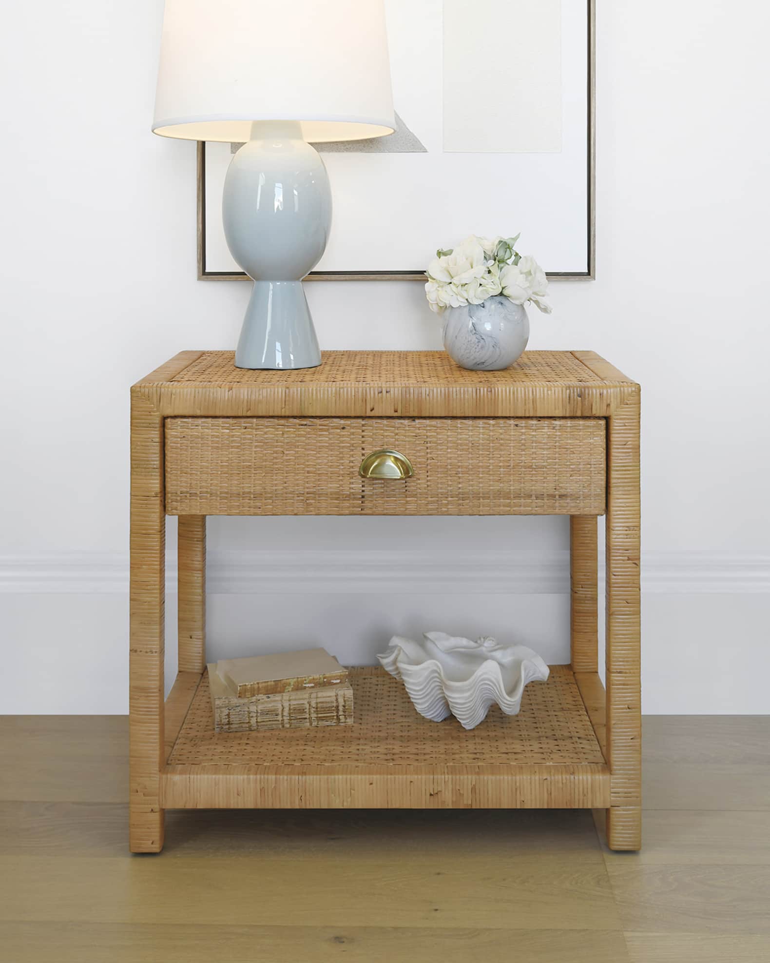 Worlds Away Reed End Table | Neiman Marcus