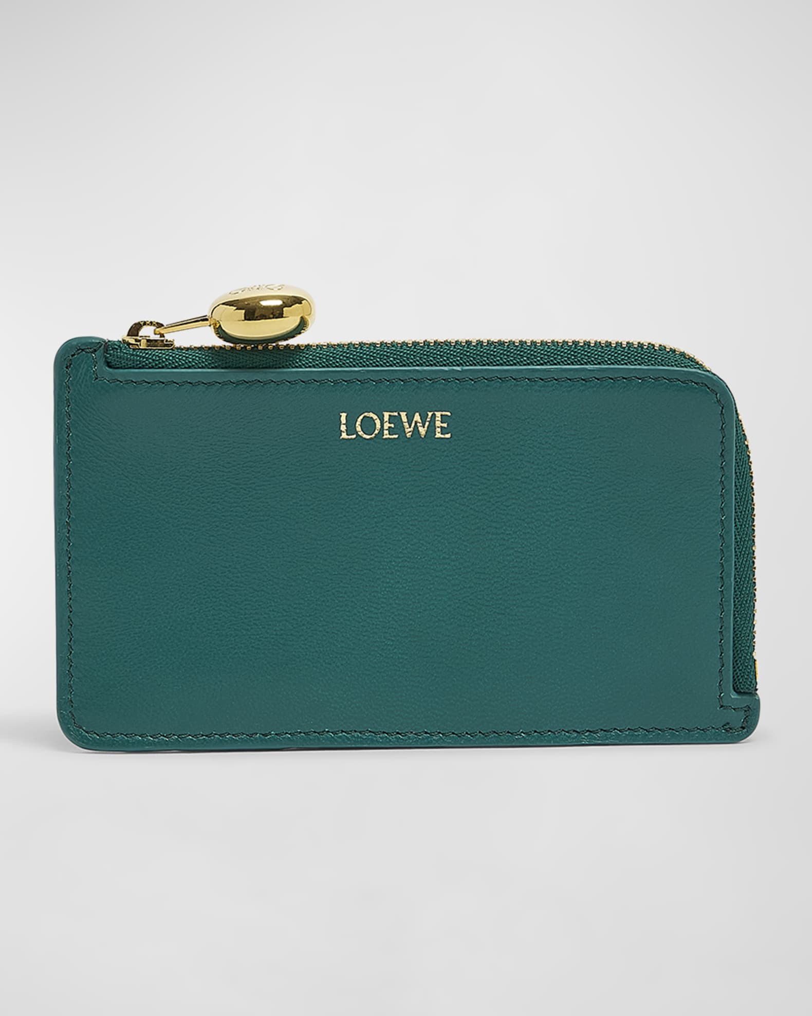 Loewe Pebble Zip Leather Card Holder | Neiman Marcus