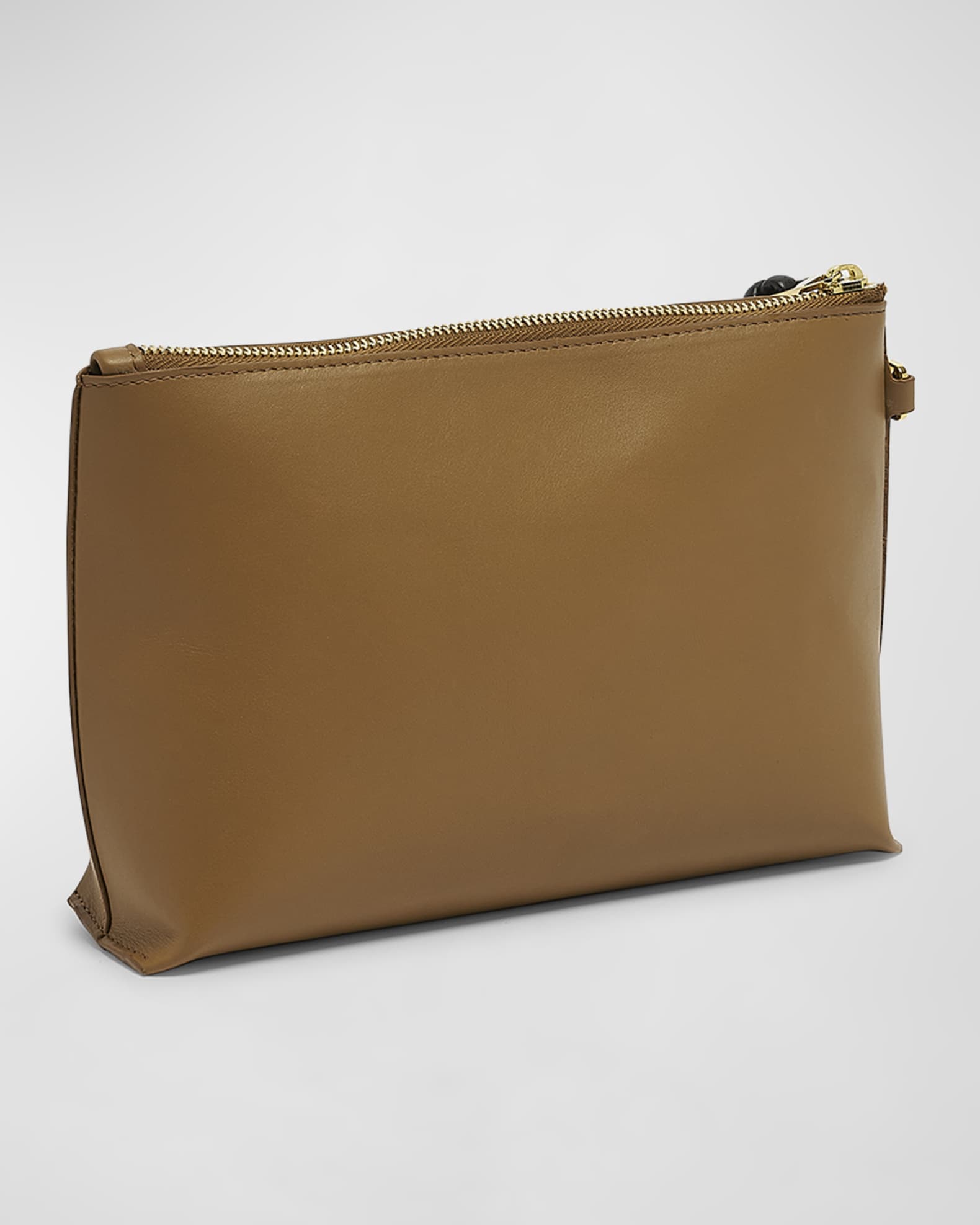 Loewe T-Knot Zip Leather Pouch Wristlet | Neiman Marcus