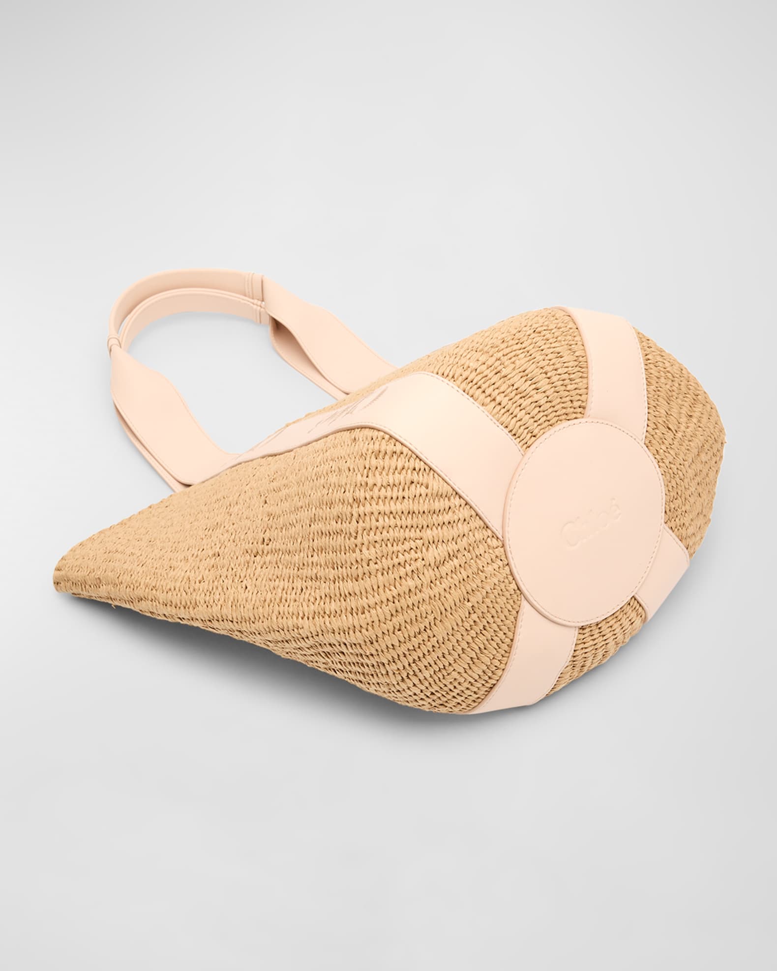 Chloe x Mifuko Logo Basket Tote Bag | Neiman Marcus